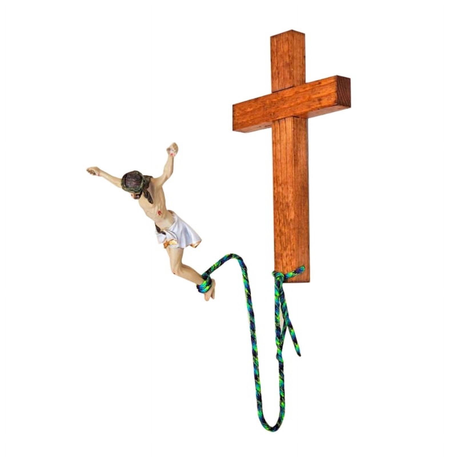ZPAQI Unique Religious Artwork Bungee JumpingJesus Cross Decorative ...