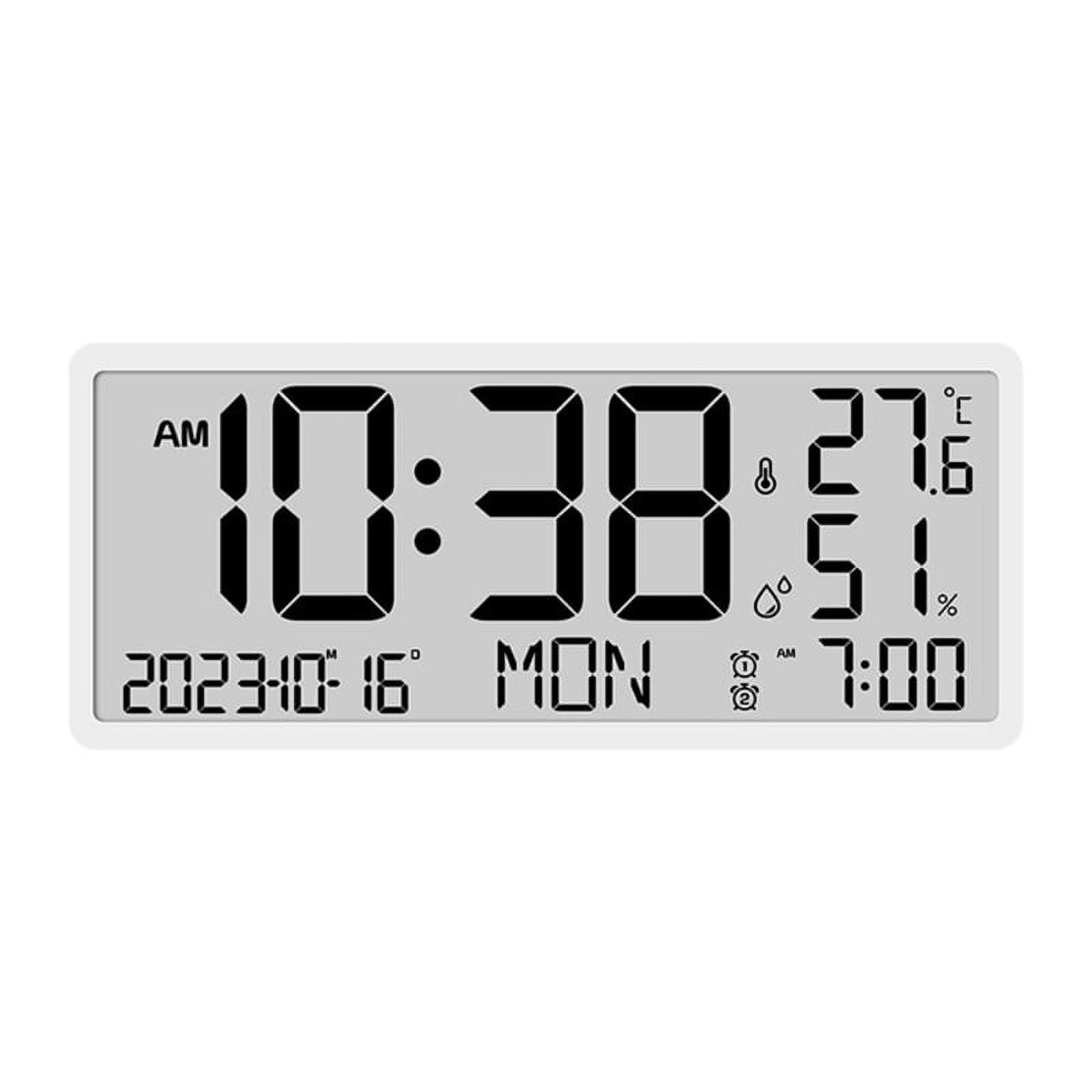 ZPAQI Versatile Digital Clock Battery Powered Wall Clock Electronic ...