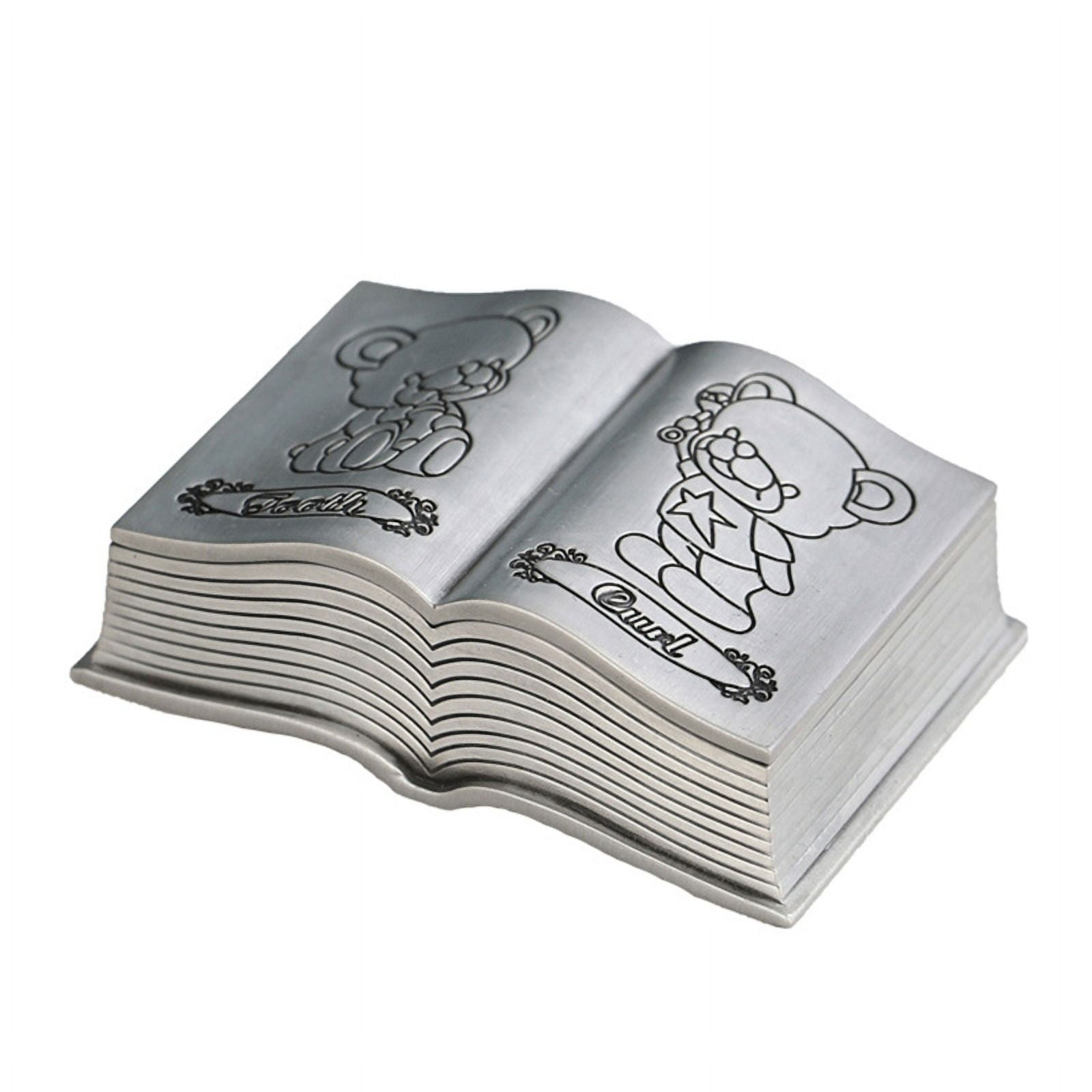 ZPAQI Vintage Baby First Tooth and Curl Keepsake Box with Lid Cover ...