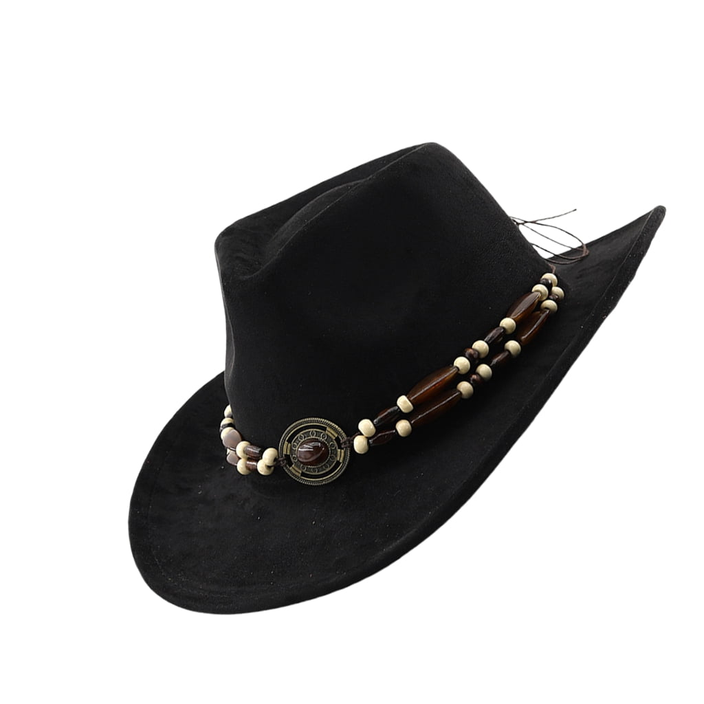 ZPAQI Vintage Jazzy Hat Adult Stage Show Hat Beaded Belt Dancing Hat ...