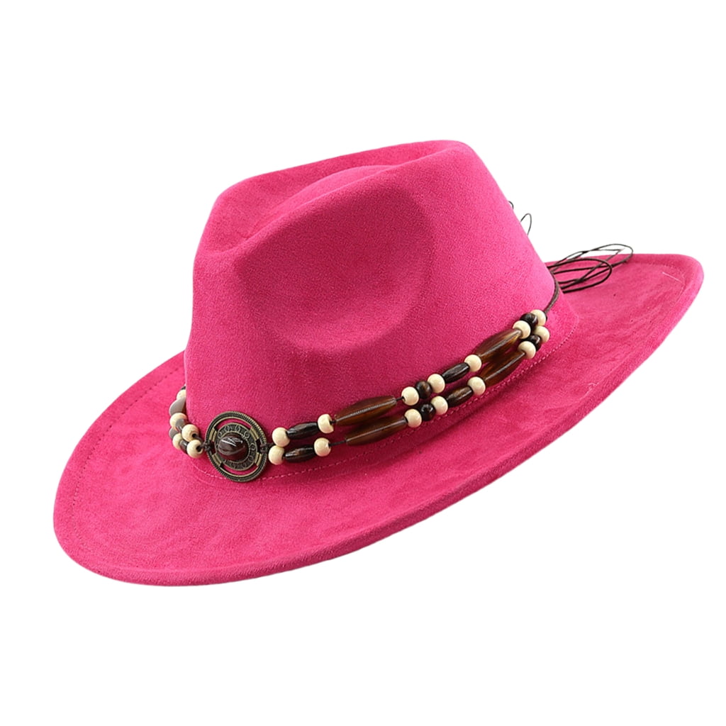 ZPAQI Vintage Jazzy Hat Adult Stage Show Hat Beaded Belt Dancing Hat ...