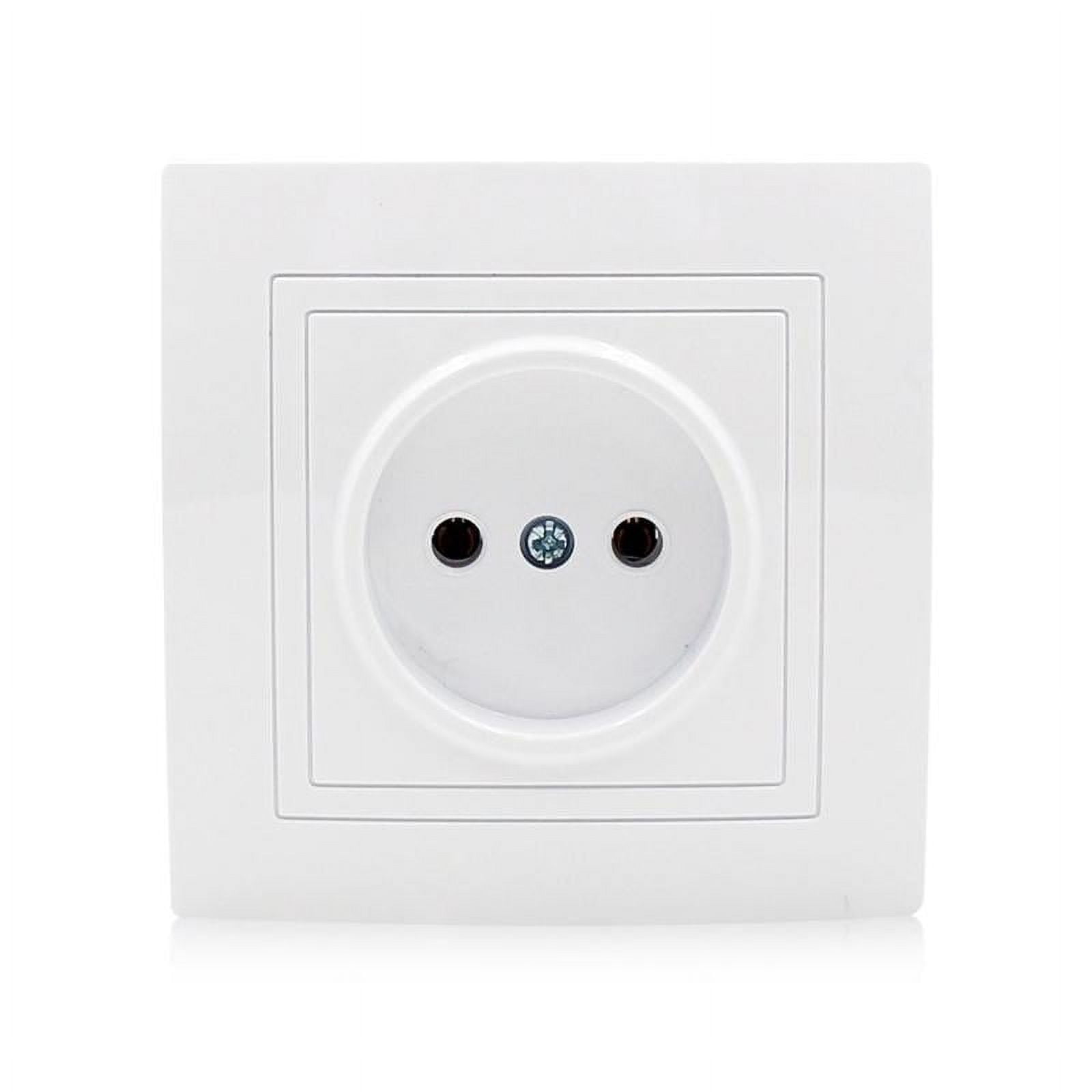 ZPAQI Wall Single Outlet European Power Adapter Socket Wall Panel ...