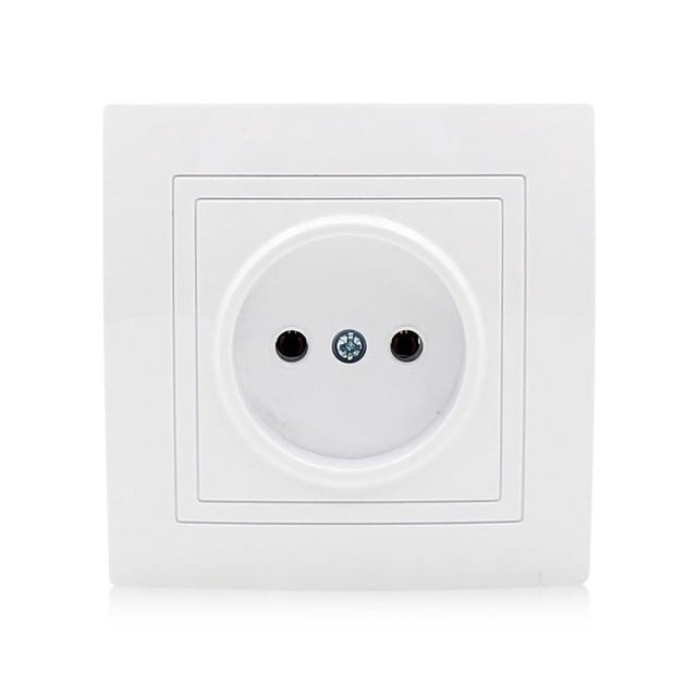 ZPAQI Wall Single Outlet European Power Adapter Socket Wall Panel ...