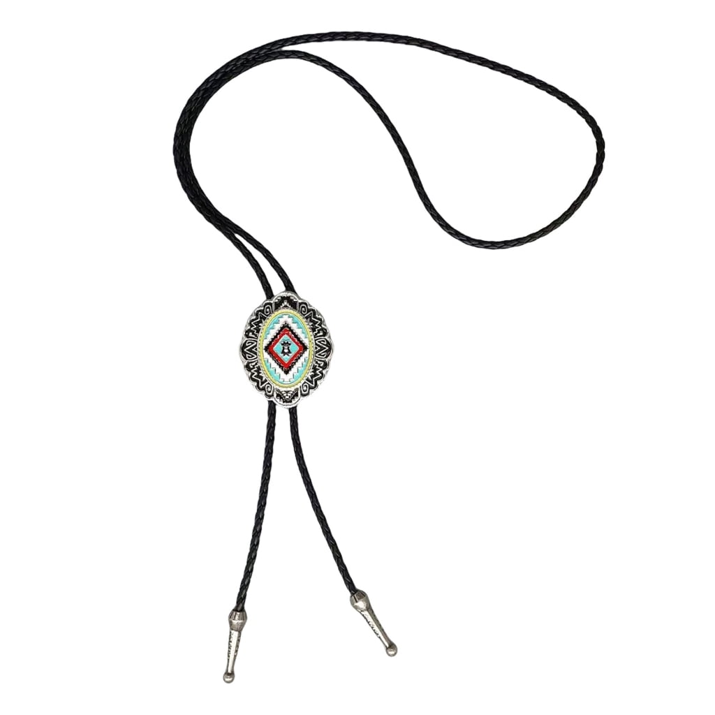ZPAQI Western Bolo Tie PU Rope Bolo Tie Adult Formal Shirt Suit Collar ...