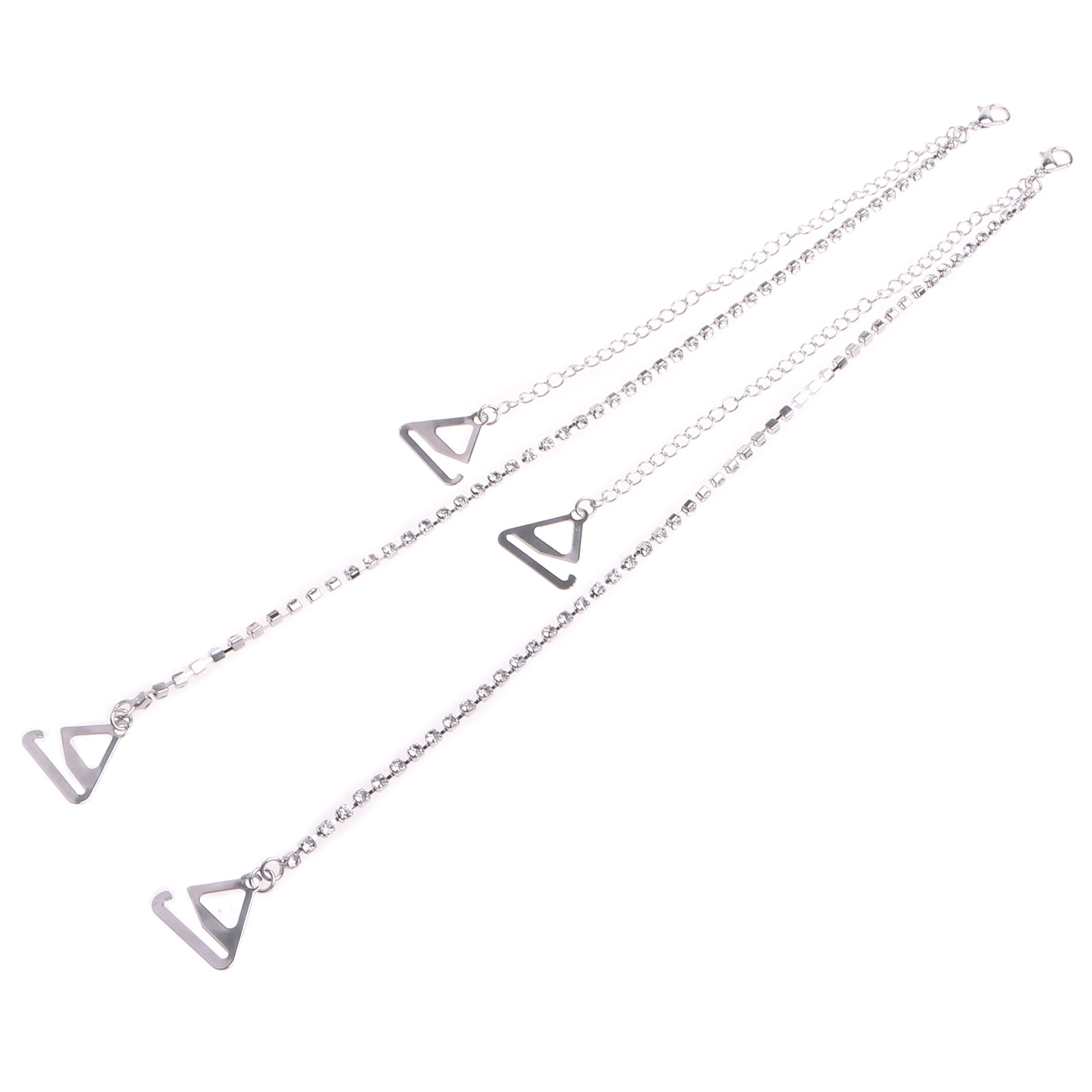 ZPAQI Women Party Wedding Dress Rhinestone Bra Straps Jewelry Underwear ...