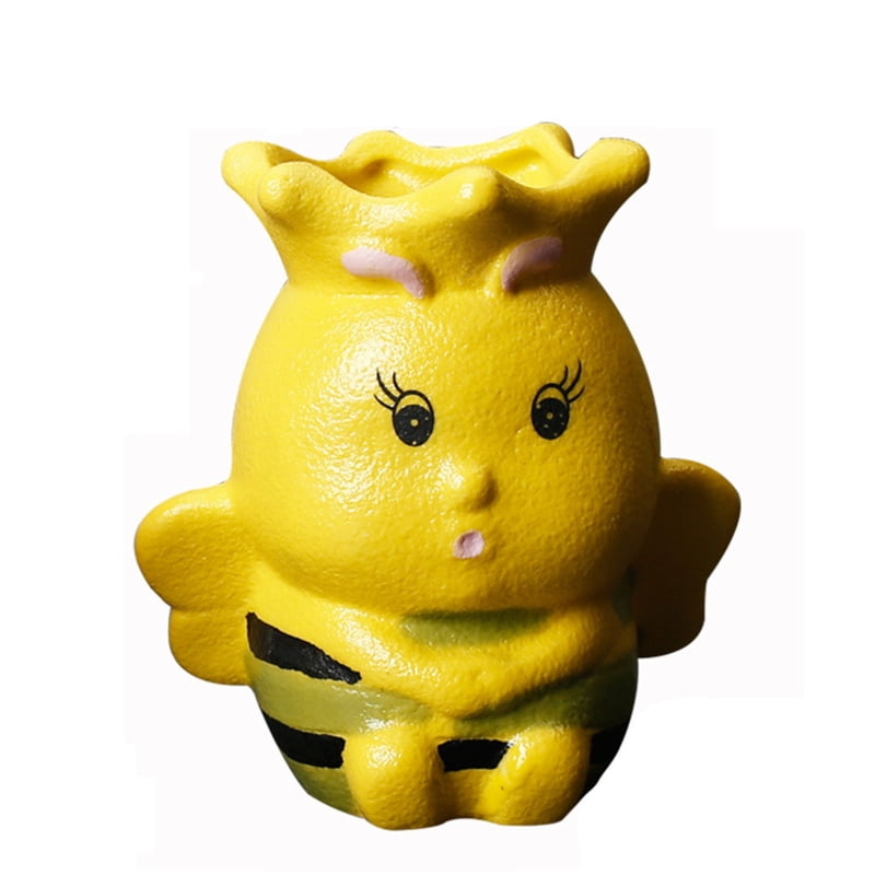 ZPAQI for Creative Cute Bee Ceramic Succulent Small Plant Pot Mini ...