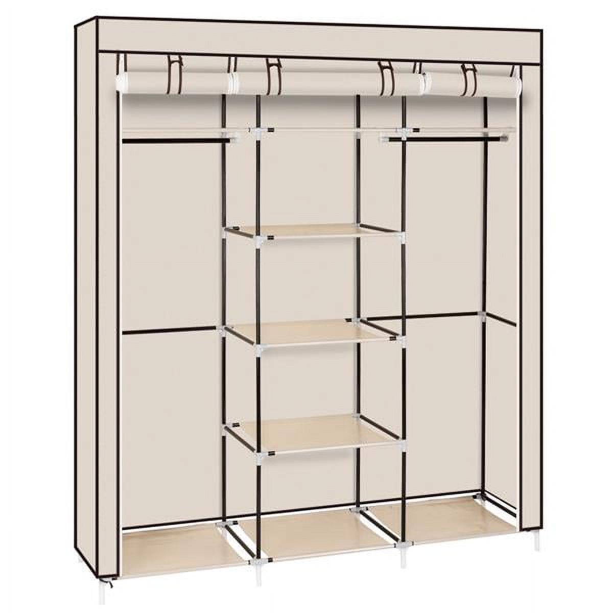 ZPL Portable Closet, Clothes Storage Organizer with 9 Shelves, Non ...