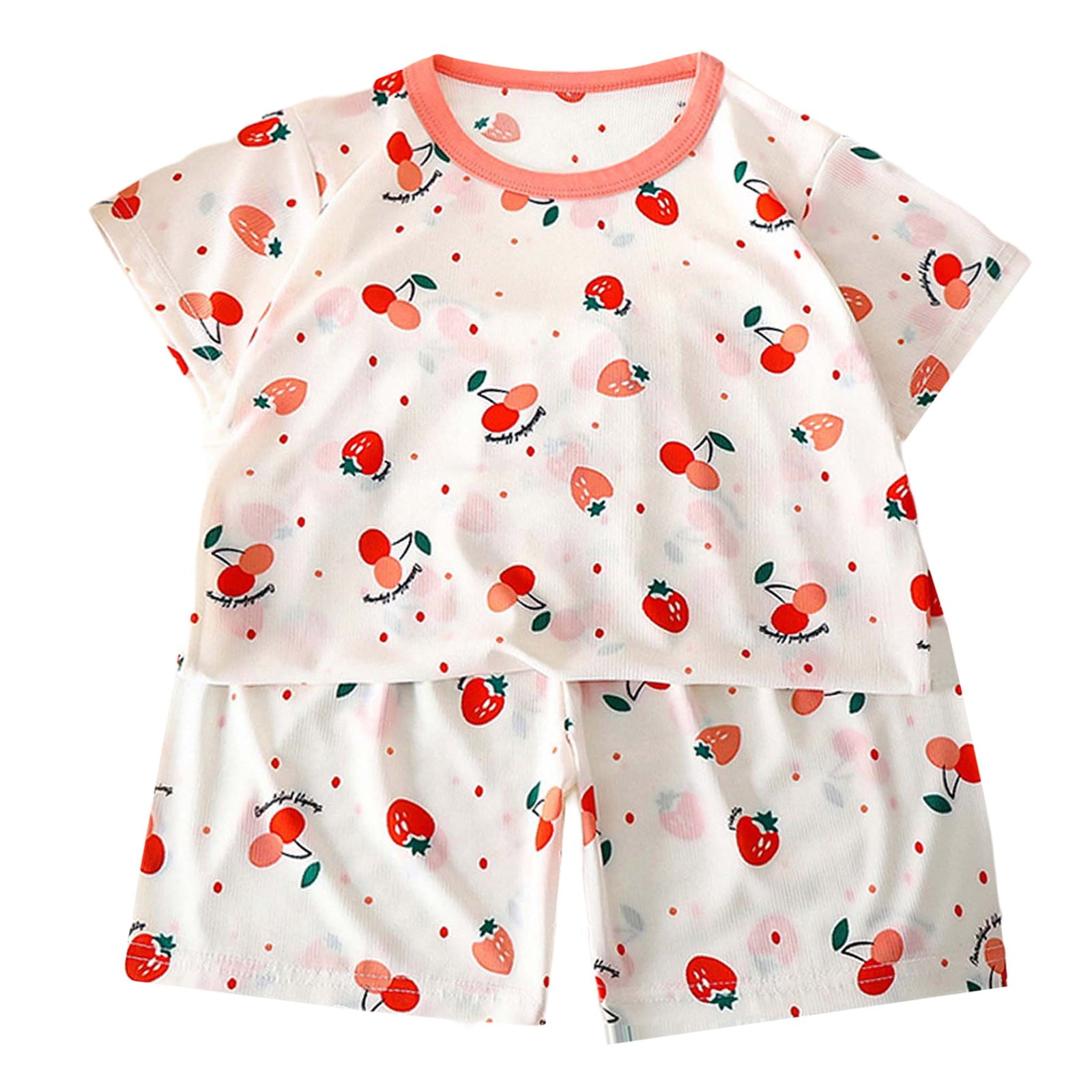 ZPWKLM 2 Piece Cartoon Animal Print Shorts And T Shirt Summer Matching ...