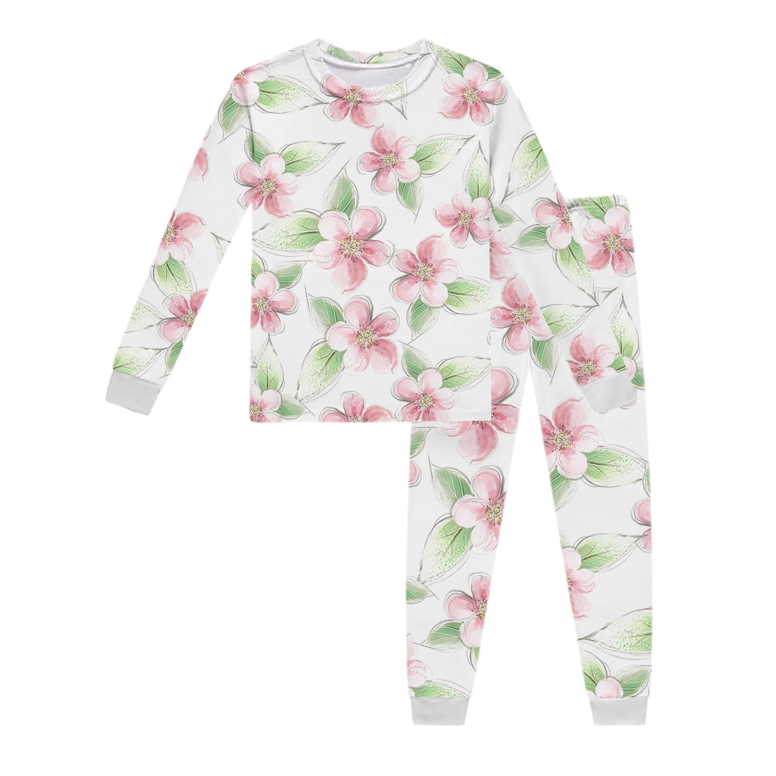 ZPWKLM Comfort Sets For Child Cozy Long Sleeve Printing Tops With Full ...