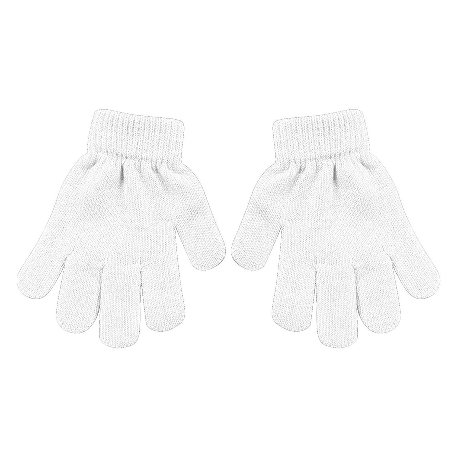 ZPYESWOW Kids Winter Gloves Kid's Winter Magic Gloves Children Solid ...