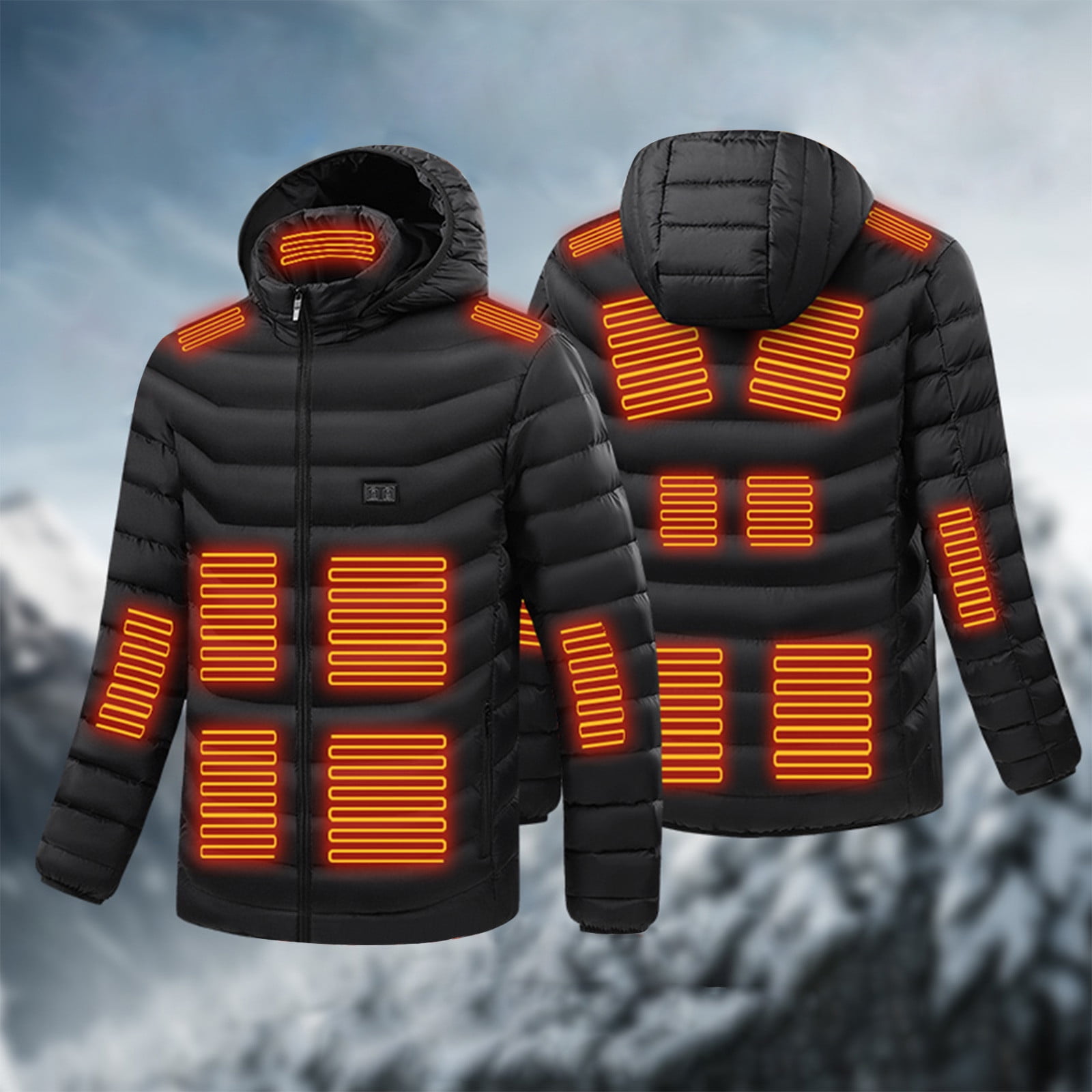 ZQGJB Heated Jacket for Men and Women with 15 Heat Zones, Heated Coat ...