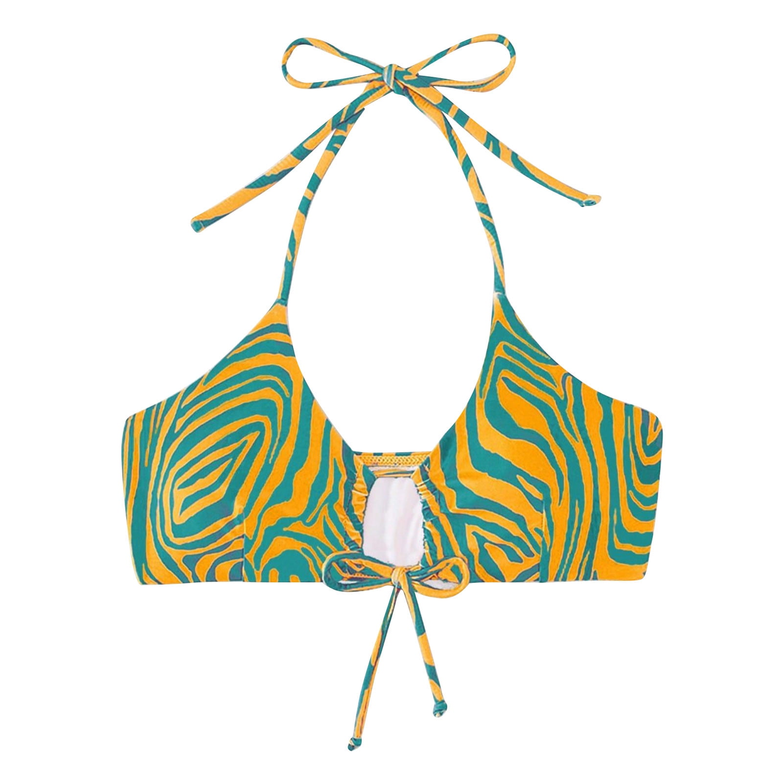 ZQGJB Women Leopard Bikini Top Only - Supportive Swimsuit Top ...