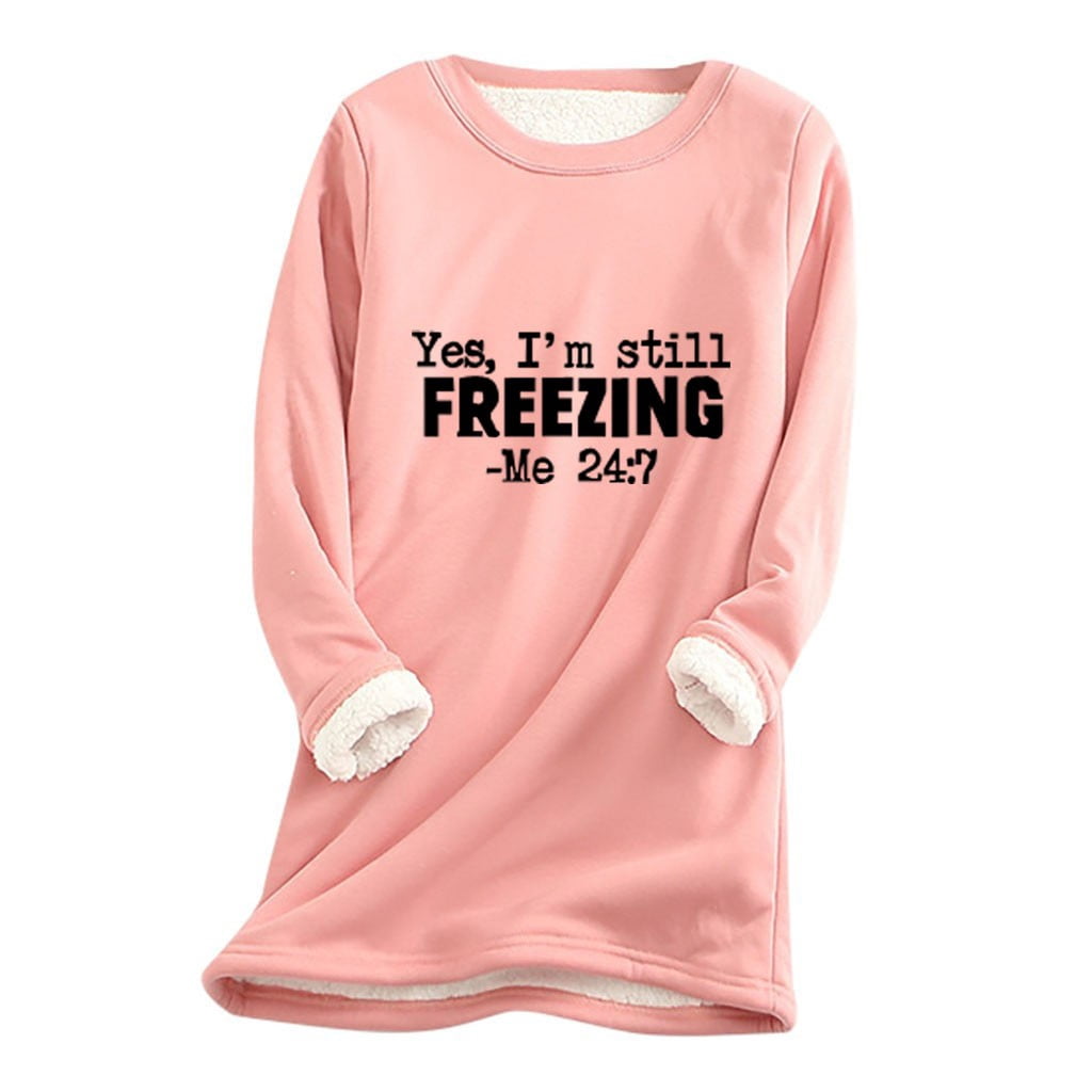 ZQGJB Yes, I'm Still Freezing -Me 24:7 Funny Letters Print Sherpa ...