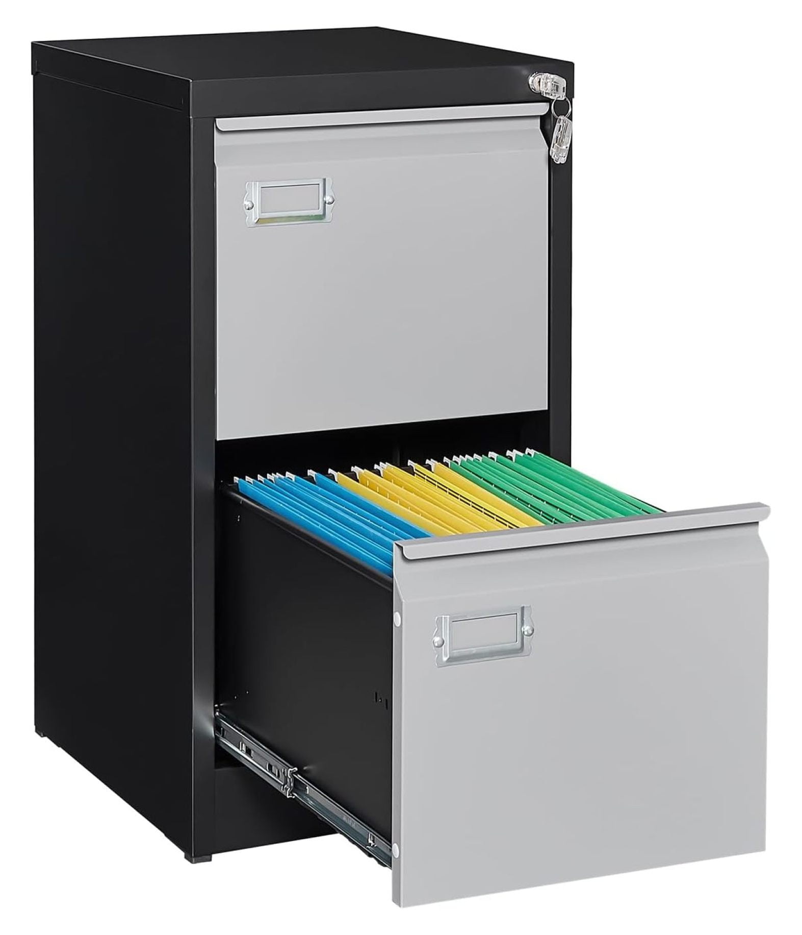 ZQRPCA 2 Drawer Vertical File Cabinet with Lock,Two Drawer Filing ...