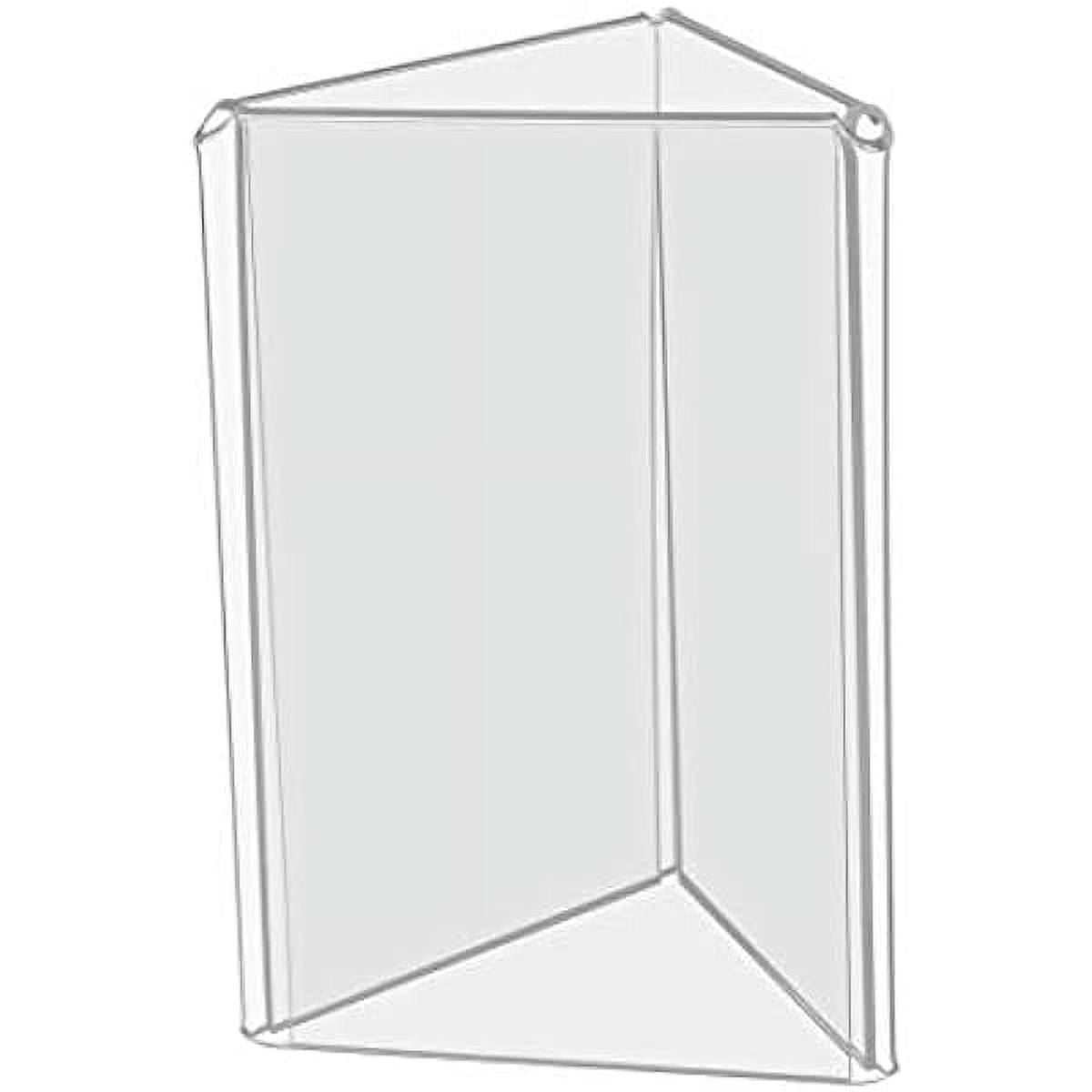 ZQRPCA 20 Pack Sign Holder 4 x 6 Inch 3 Sided Display Triangle Shape ...