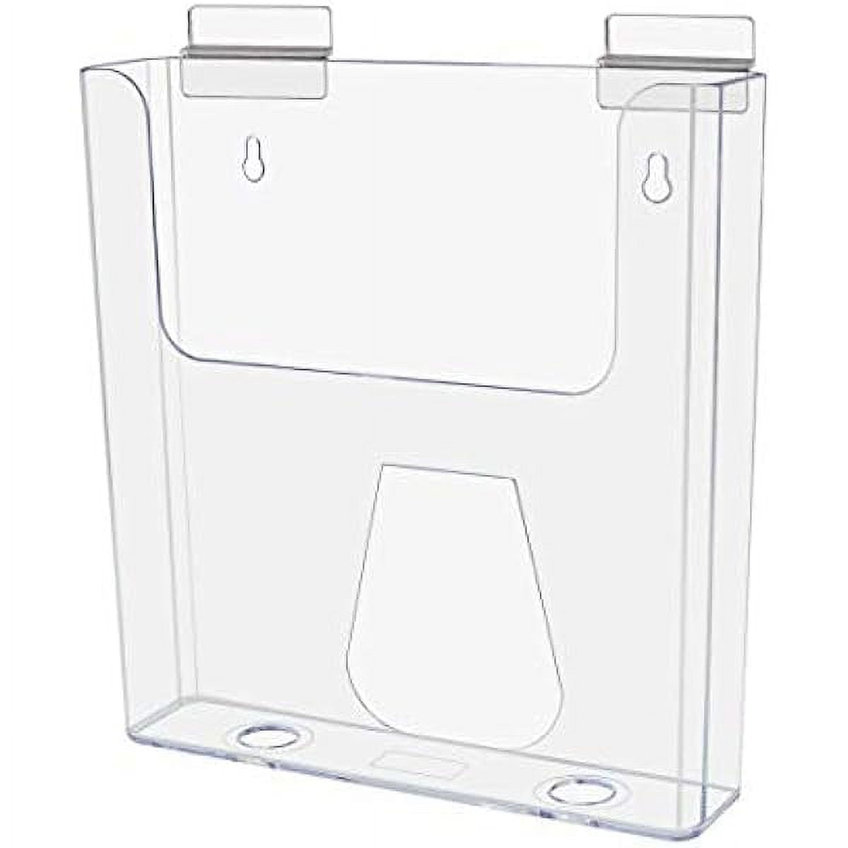 ZQRPCA 4 Pack Slatwall Magazine Brochure Rack 8.5 Inch Wide Literature ...