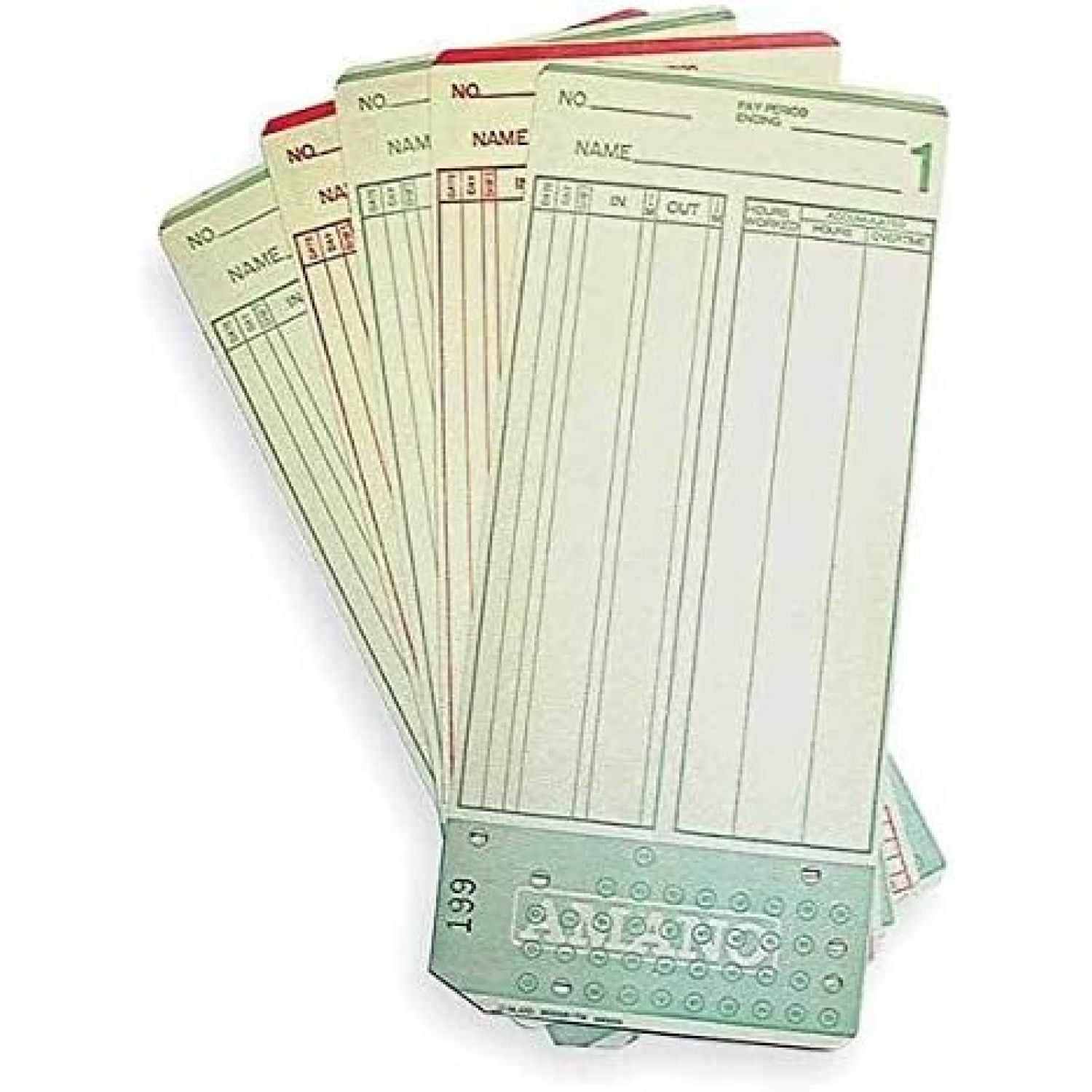 ZQRPCA 99000 Mjr-7000 Time Card 0-99 Employee Cards44; Pack of 1000 ...