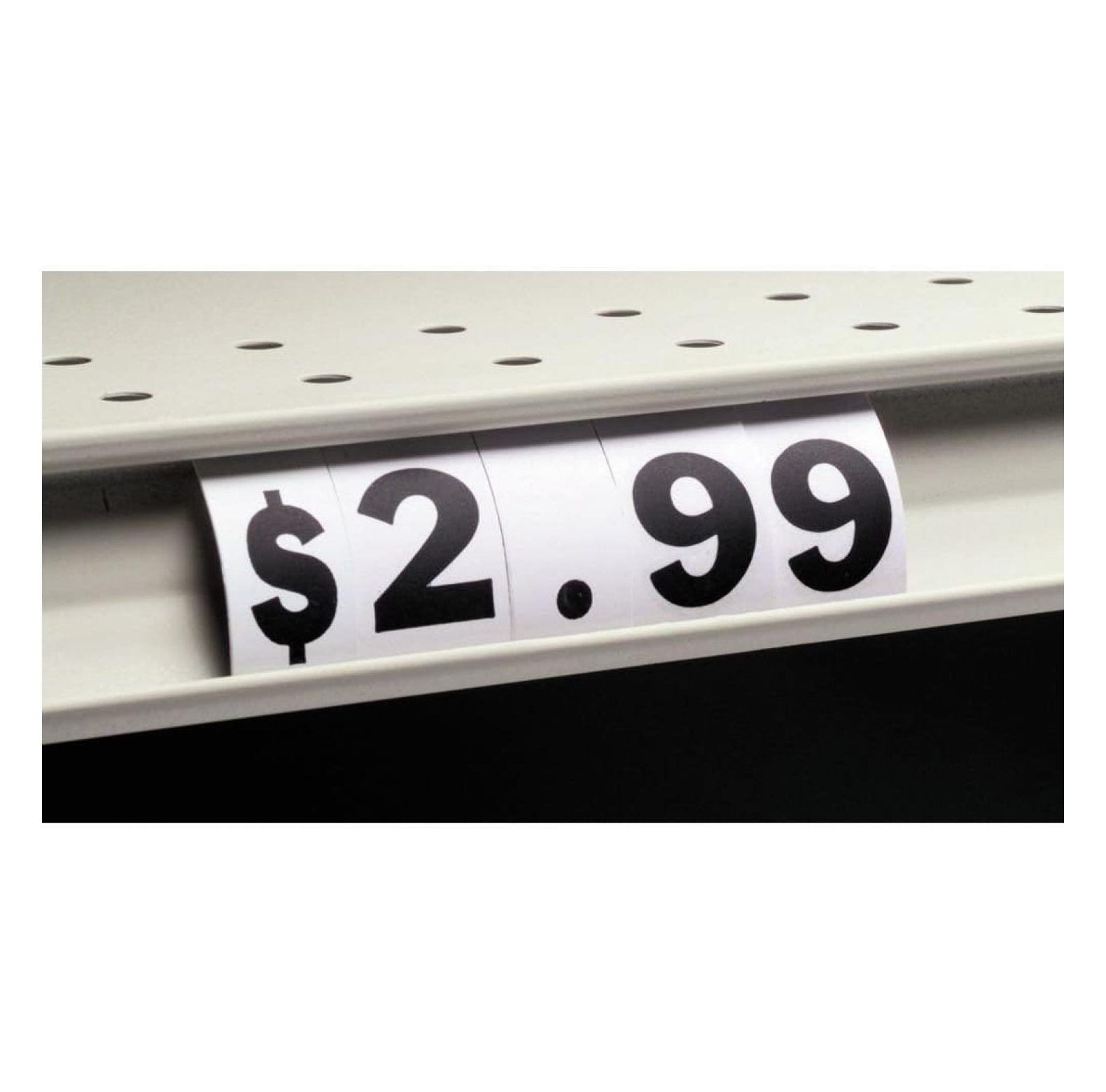 ZQRPCA Storage Box for Shelf Edge Price Numbers Clear Plastic 9 ...