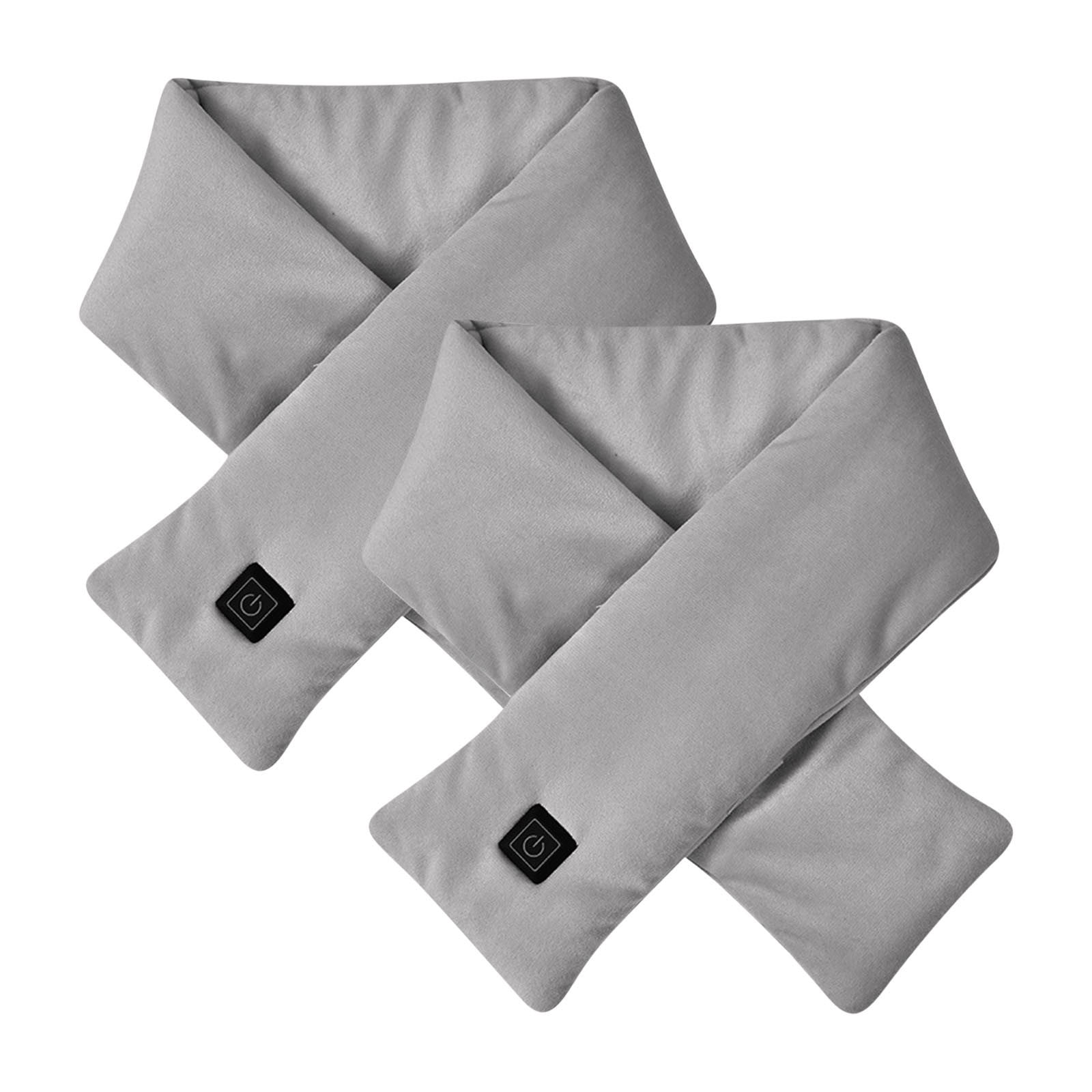 ZQUUVOU 2PC Heated Scarf for Women Men Winter Warm Electric Heating ...