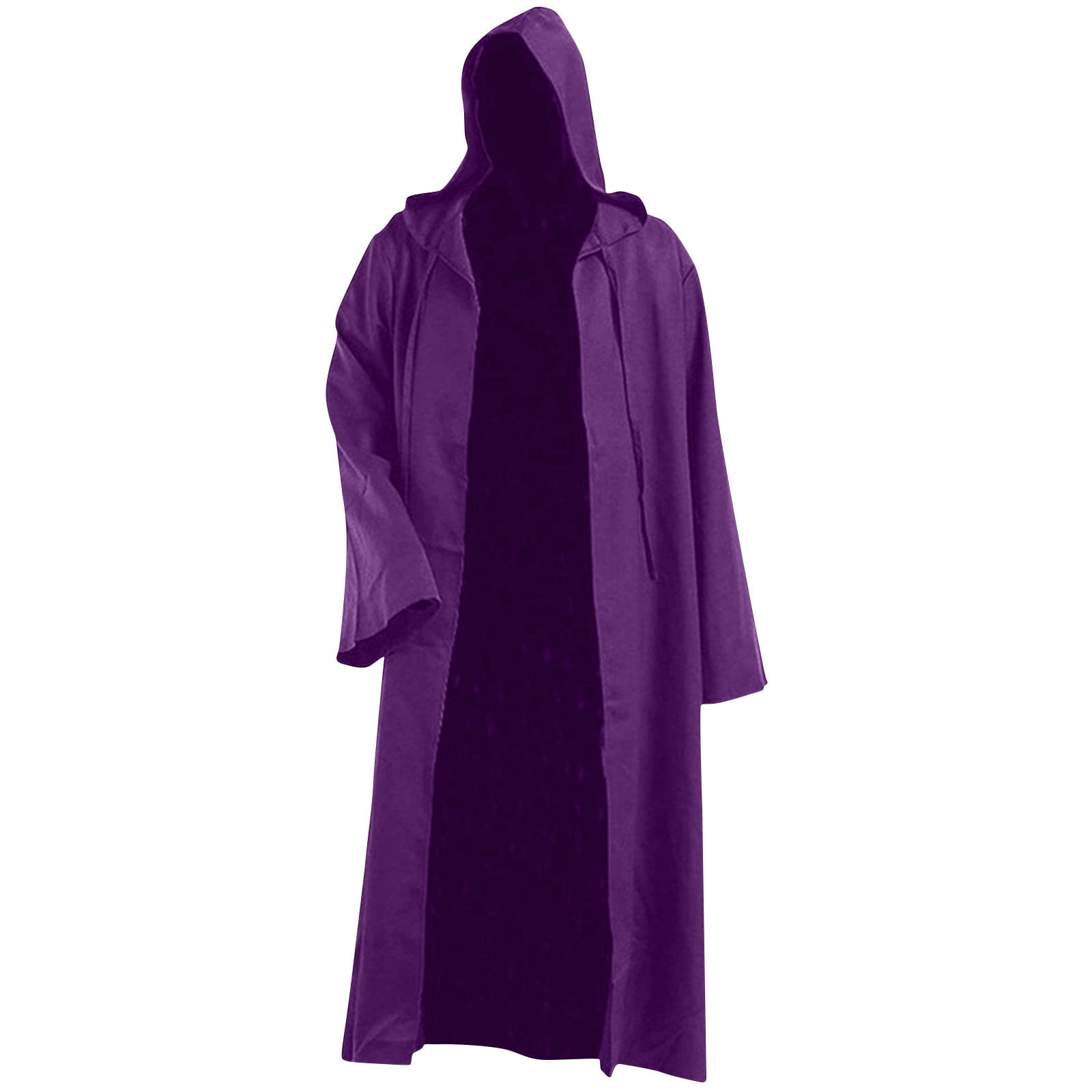 ZQUUVOU Adult Halloween Theme Tunic Hooded Robe Men Knight Cloak Fancy ...