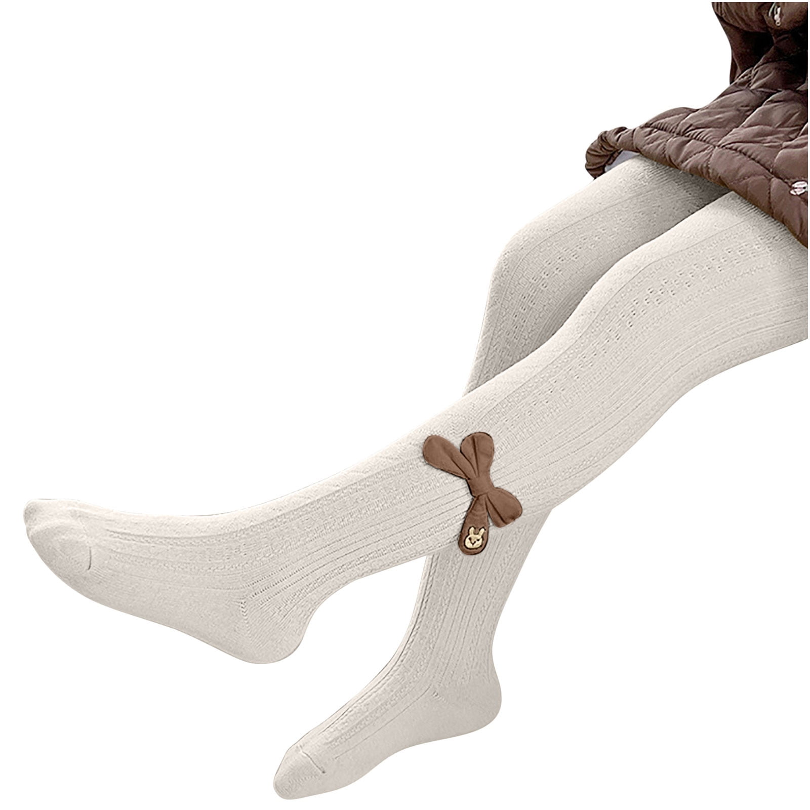 ZQUUVOU Baby Toddler Girls Cable Knit Stockings Tights Stockings ...