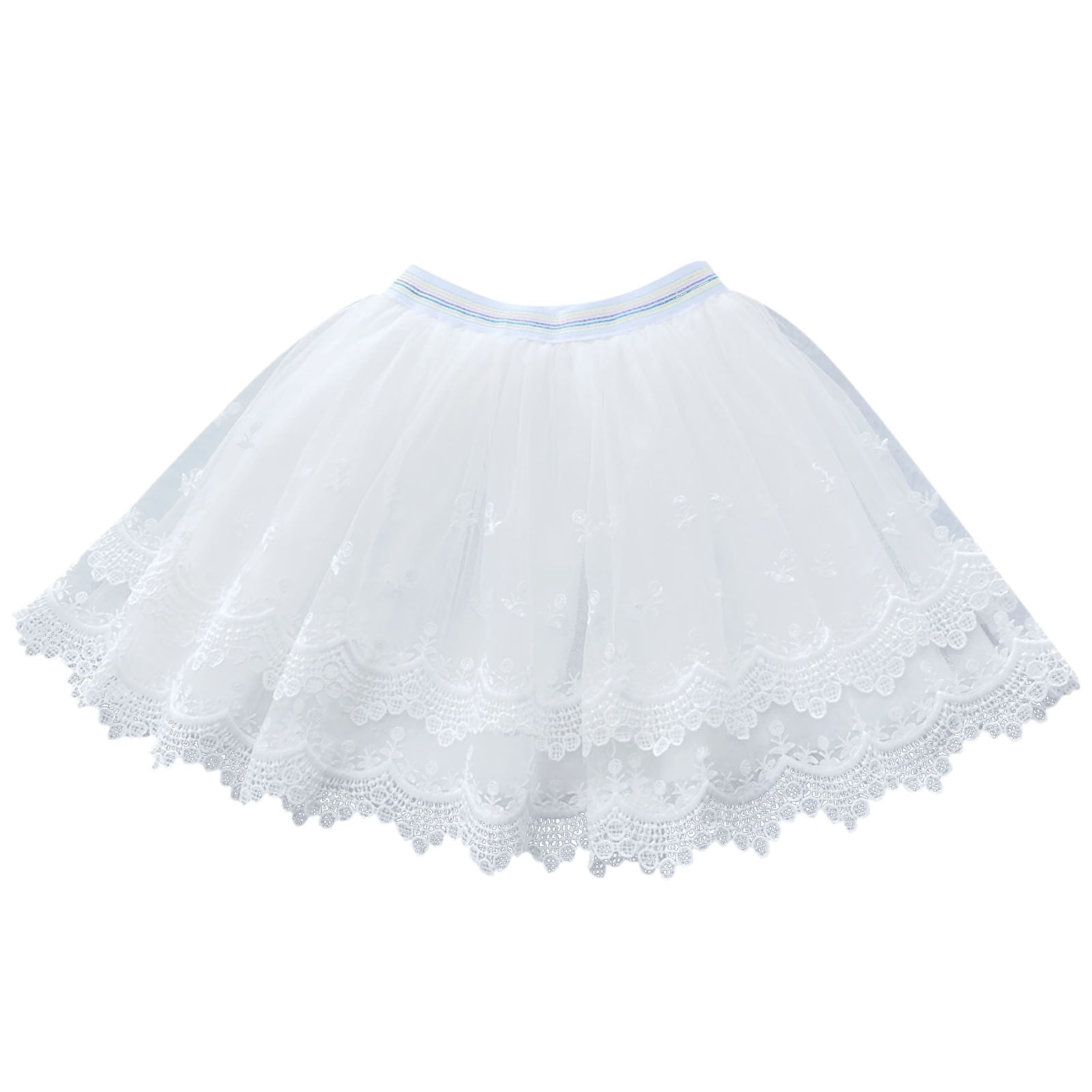ZQUUVOU Kids Girls Tutu Skirt Puffy Layered Tulle Short Skirt Dress Up ...