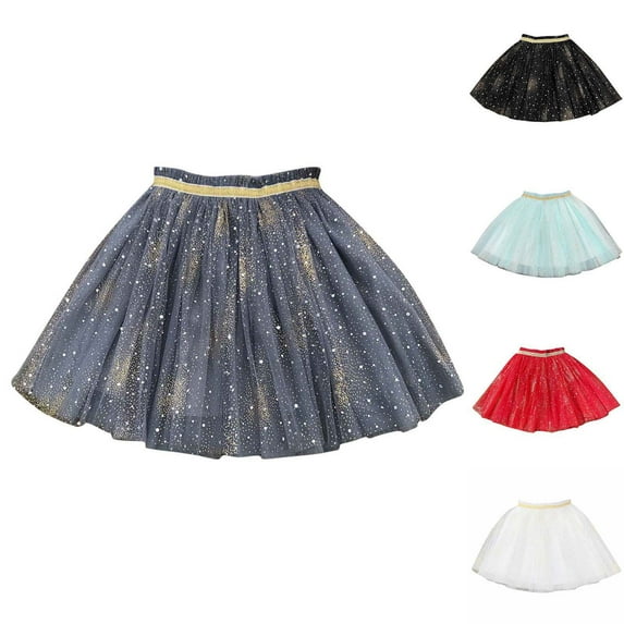 ZQUUVOU Kids Tutu Skirt Layered Tulle Puffy Short Skirt Playtime ...