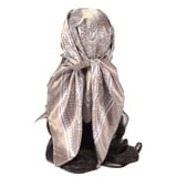 ZQUUVOU Silk Head Scarves for Women Satin Hair Scarf Printed Large ...