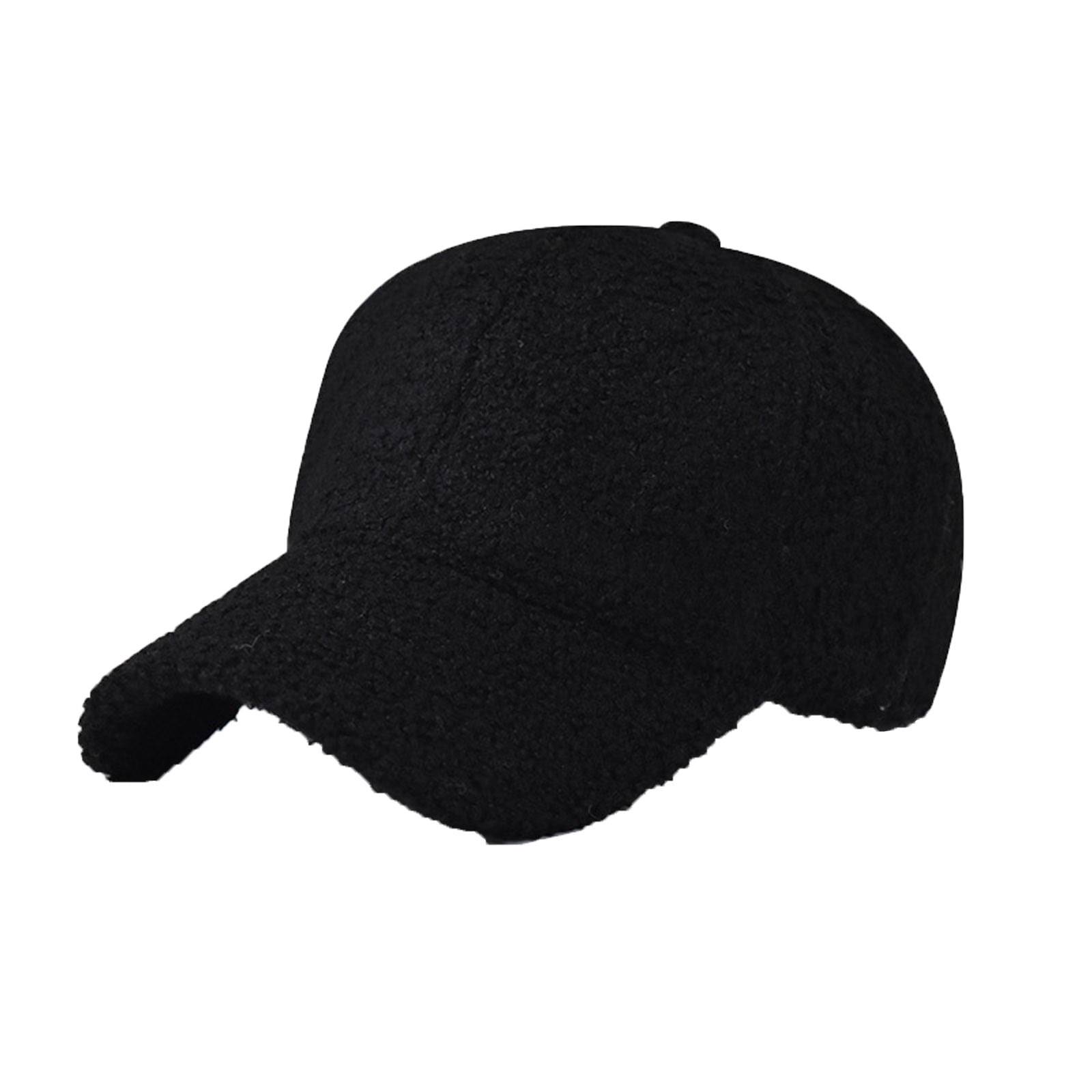 ZQUUVOU Winter Baseball Cap for Women Men Faux Fur Fuzzy Baseball Cap ...