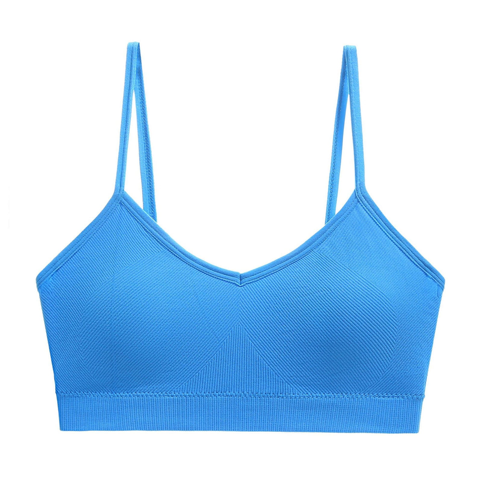 ZQUUVOU Women's Sports Bra Low Impact Thin Straps Yoga Workout Bras ...