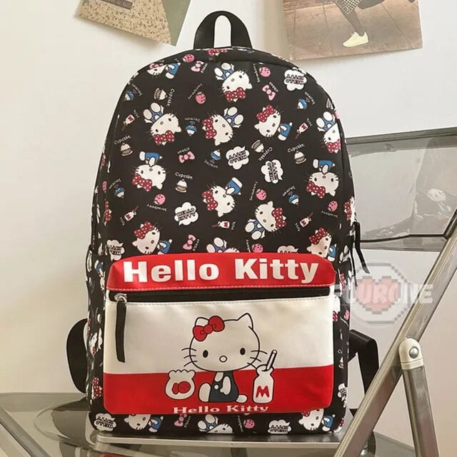 ZRB Sanrio Hello Kitty Cute Backpacks Cartoon Versatile Fashion ...
