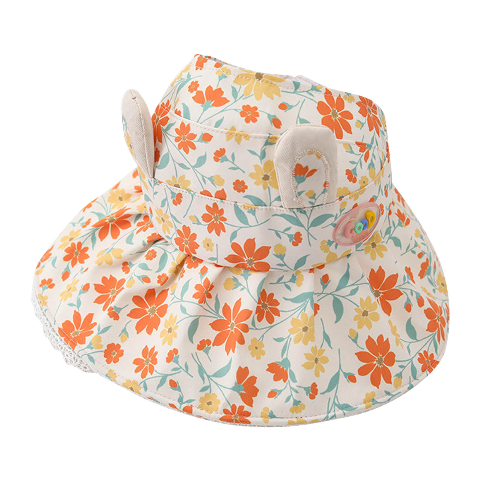 ZRBYWB Children Hat Girls Boys Summer Empty Top Hat Cartoon Flower ...