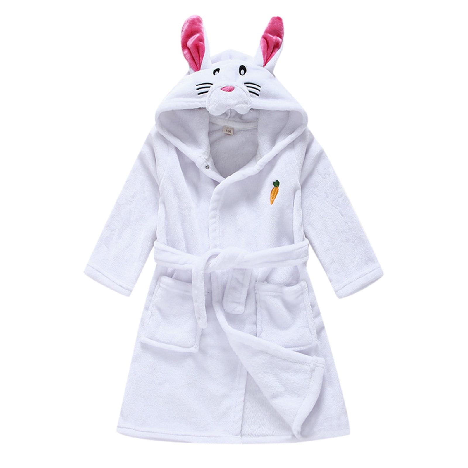ZRBYWB Girls Coat Baby Unisex Animal Face Hooded Towel Plush Animal ...