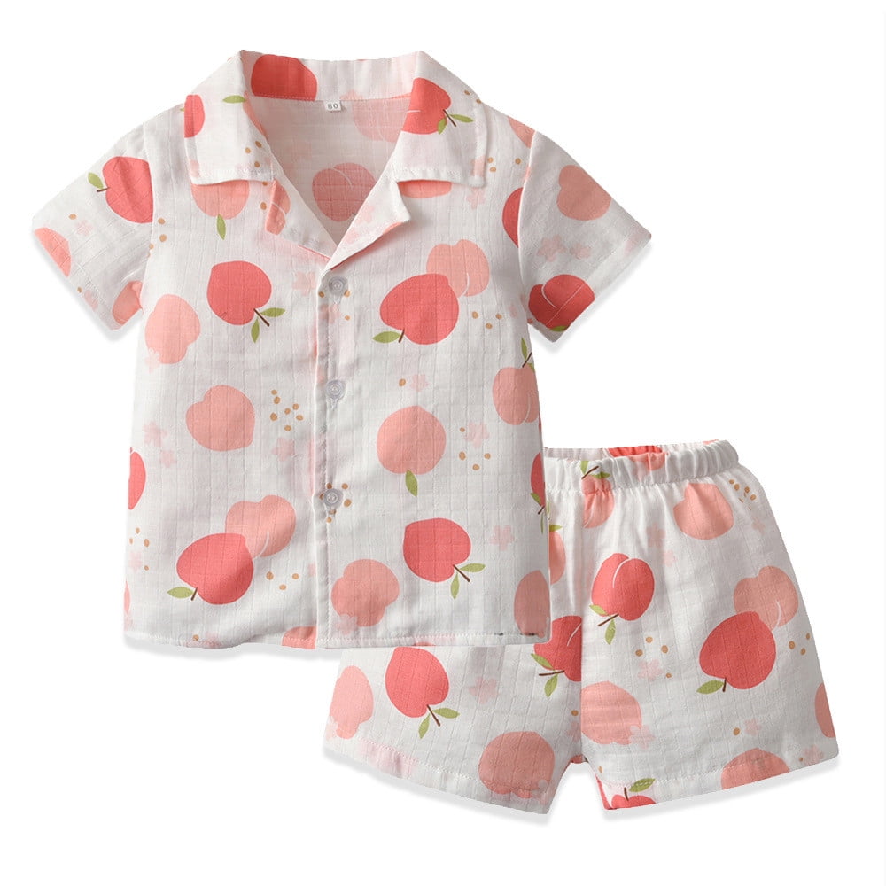ZRBYWB Girls Nightgowns Kids Toddler Baby Girls Spring Summer Fruit ...