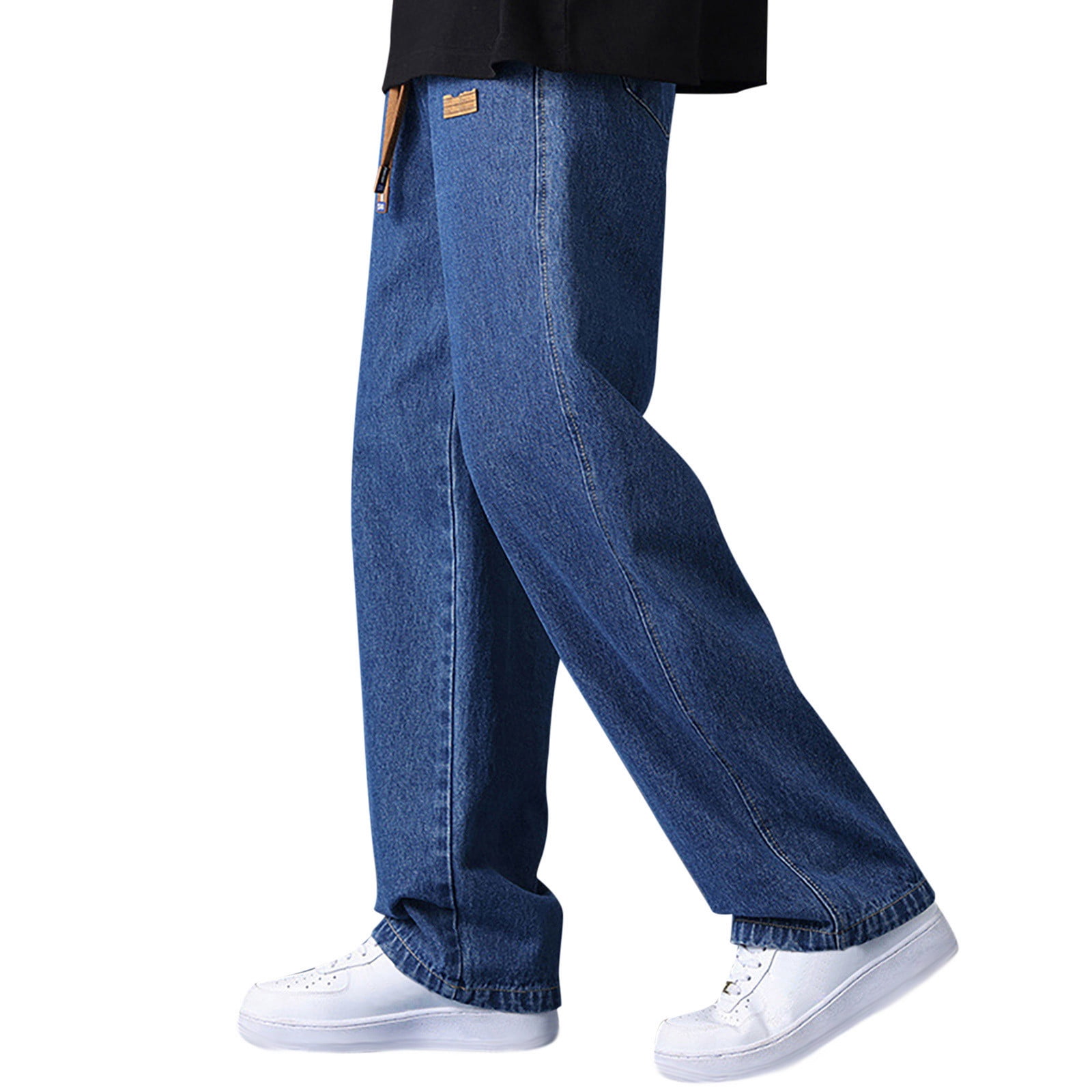 ZRBYWB Men's Pants Male Men's Jeans Comfort Stretch Denim Straight Leg ...
