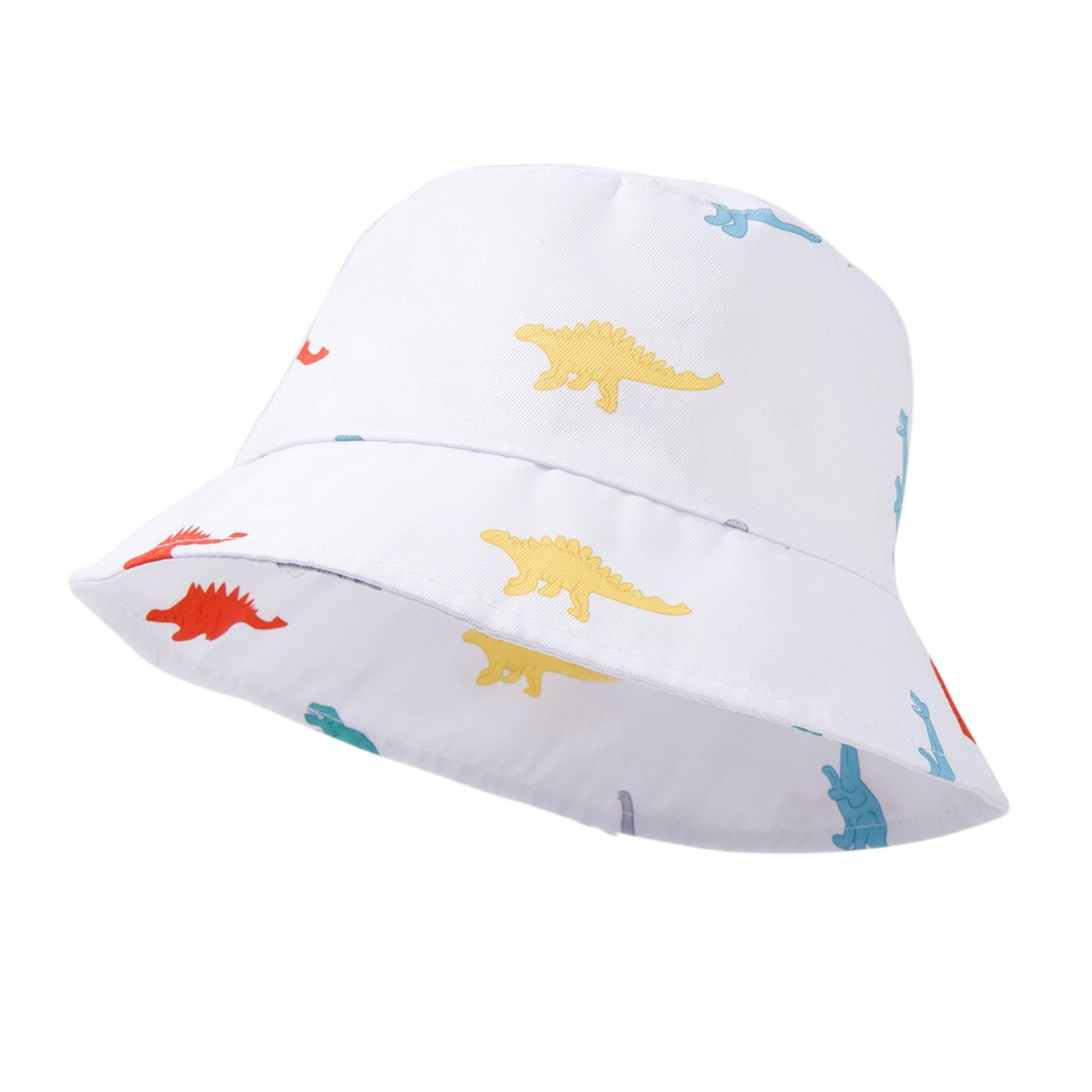 ZRBYWB Summer Kids Sun Hat Summer Spring Cute Cartoon Dinosaur Print ...