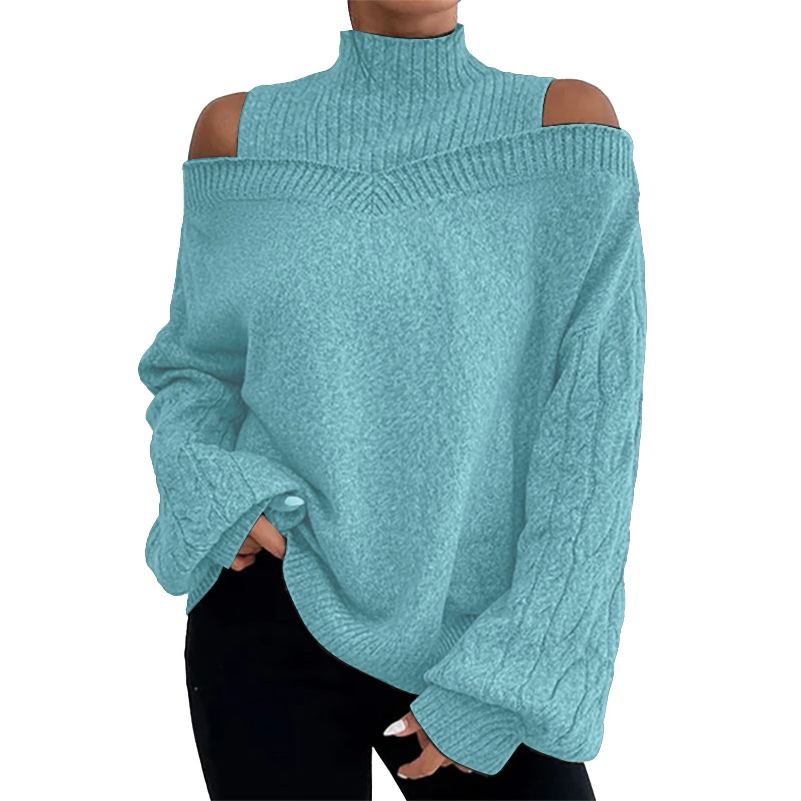 Zrbywb Sweaters For Women Womens Fashion Autumn Winter Knit Sweater