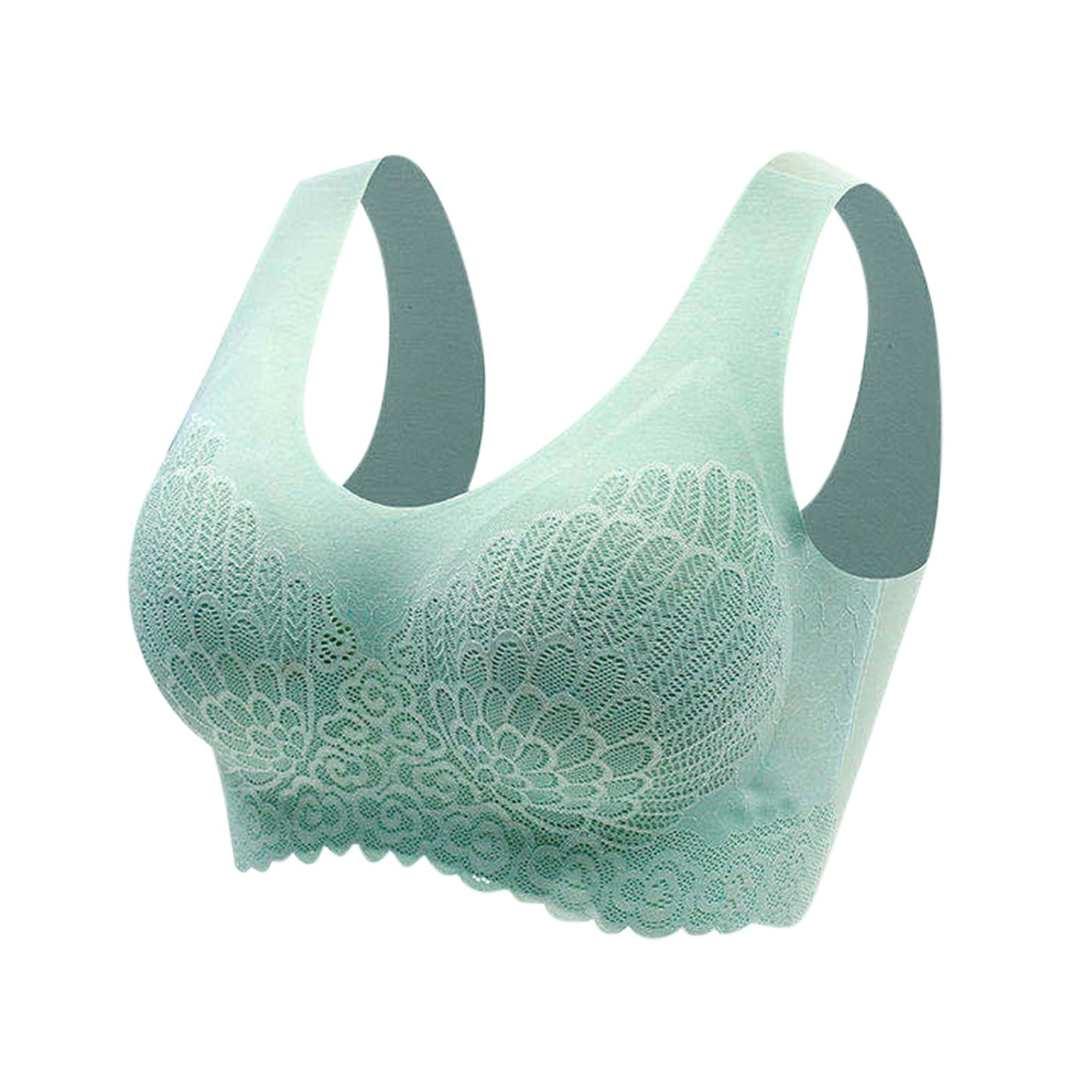 ZRBYWB Women's Bras No Steel Ring Underwear Gathering Sleep Bra Latex ...