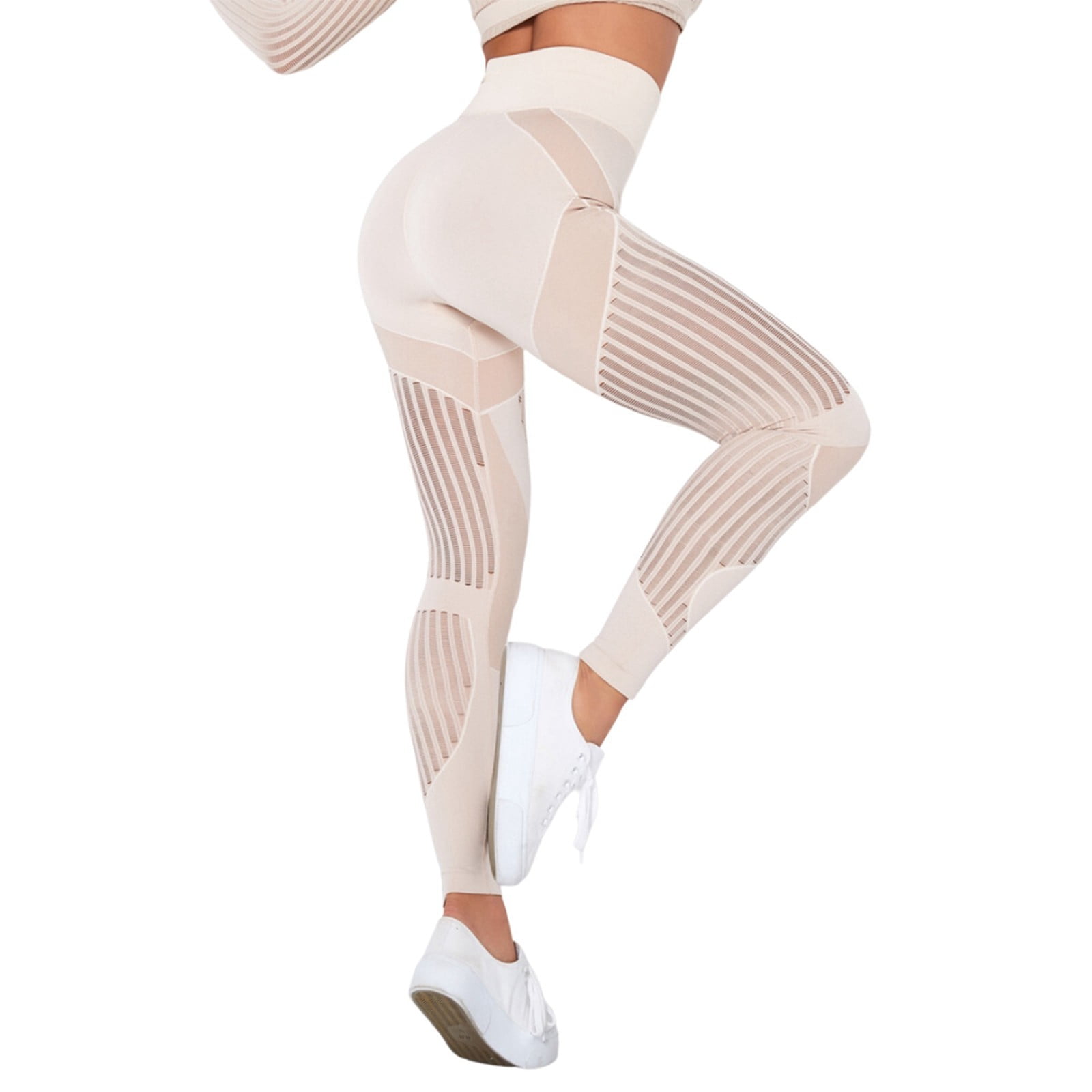 ZRBYWB Yoga Pants For Women Ladies Fashion Hollow Out Seamless High Waist Peach Lift Fitness ...