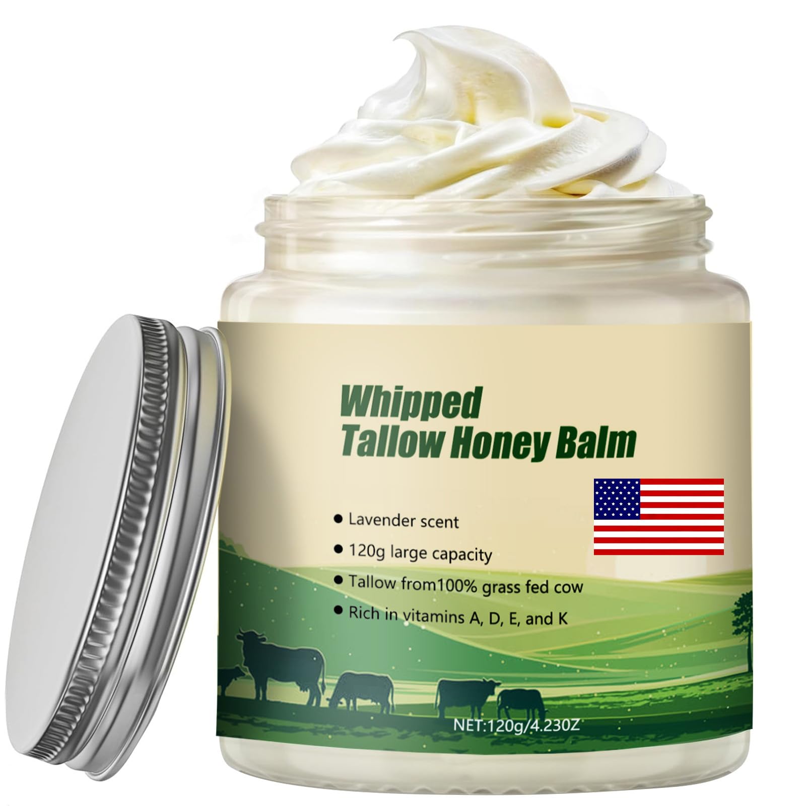 ZRCZRC Beef Tallow for BCA3 Skin, Tallow and Honey Balm, 100% Grass-Fed ...