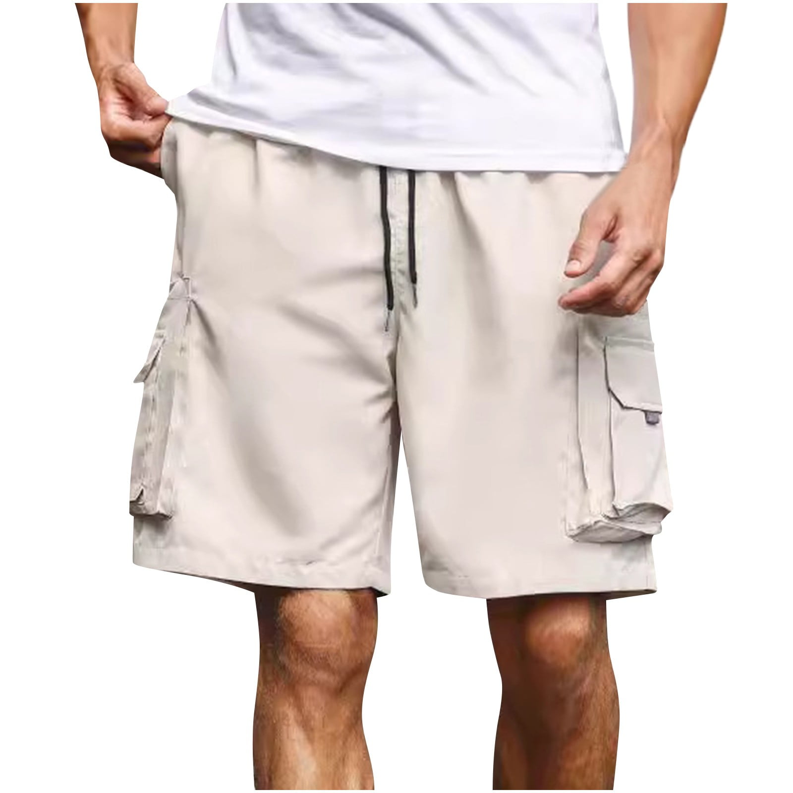 ZRGHAOYLQ 2025 Clearance Men's Cargo Shorts Relaxed Fit Multi Pockets ...