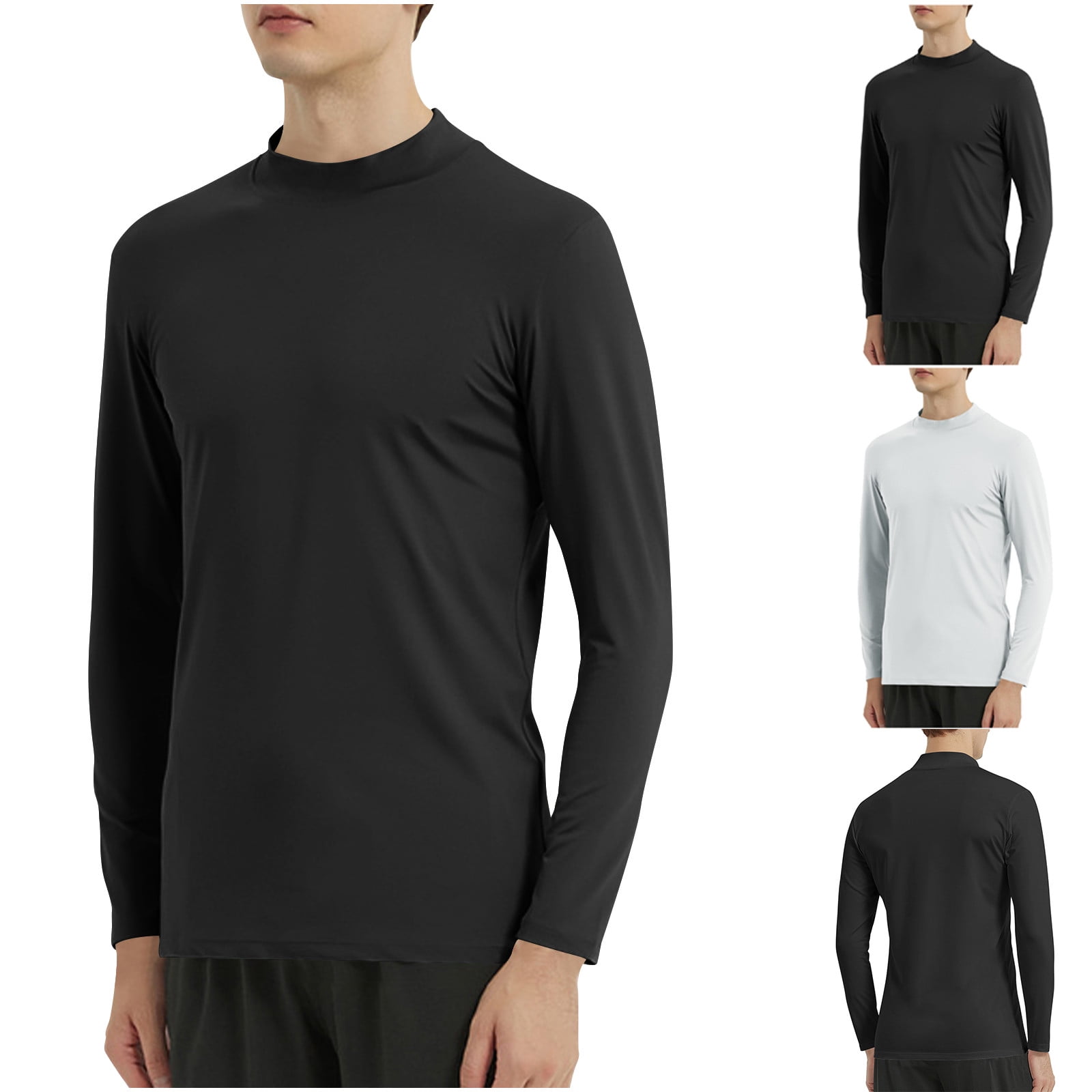 ZRGHAOYLQ Men Quick Dry Moisture Wicking Mens Tee Shirts Long Sleeve Big and Tall T Shirts Plus ...