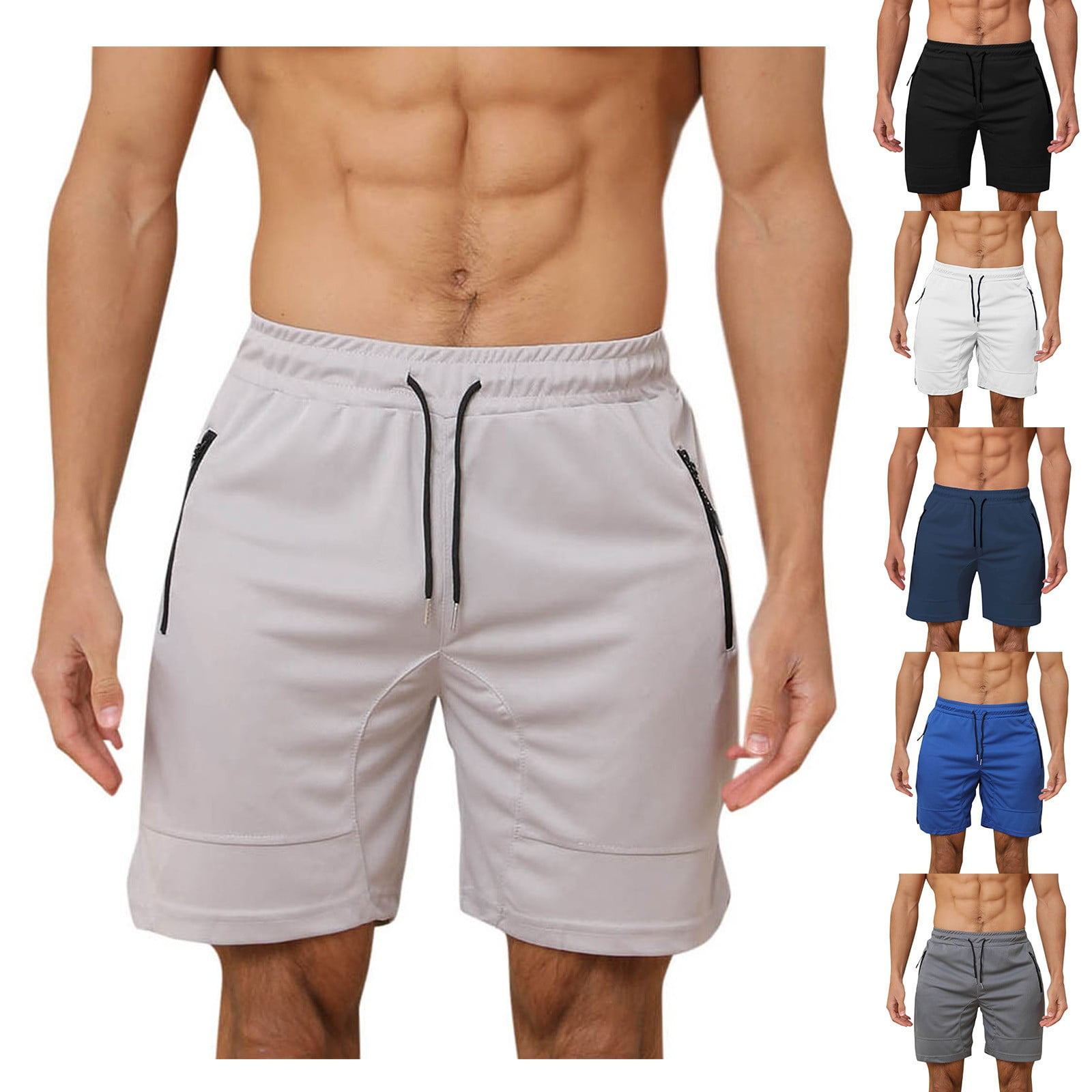 ZRGHAOYLQ Men's Athletic Running Shorts Quick Dry Workout Shorts ...