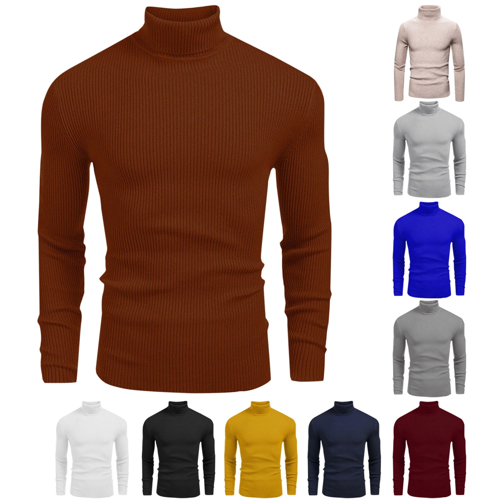 ZRGHAOYLQ Muscle Sweaters for Men Slim Fit Stretchy Tops Soft Cable ...
