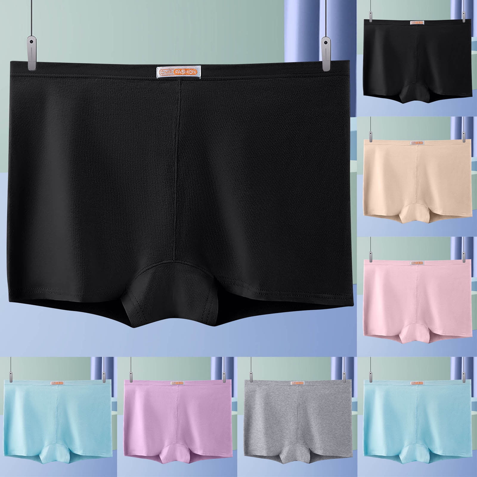 ZRGHAOYLQ Womens Boyshort Underwear High Waisted Cotton Panties ...