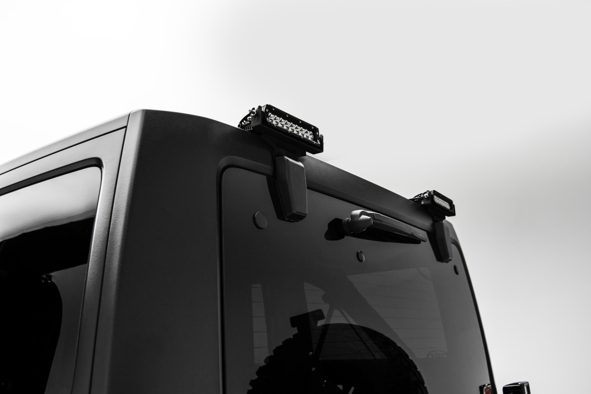 ZROADZ Z394812 Rear Window Hinges Light Brackets 07-17 Wrangler JK Hard ...