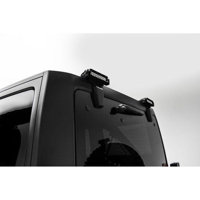 ZROADZ Z394812 Rear Window Hinges Light Brackets 07-17 Wrangler JK Hard ...