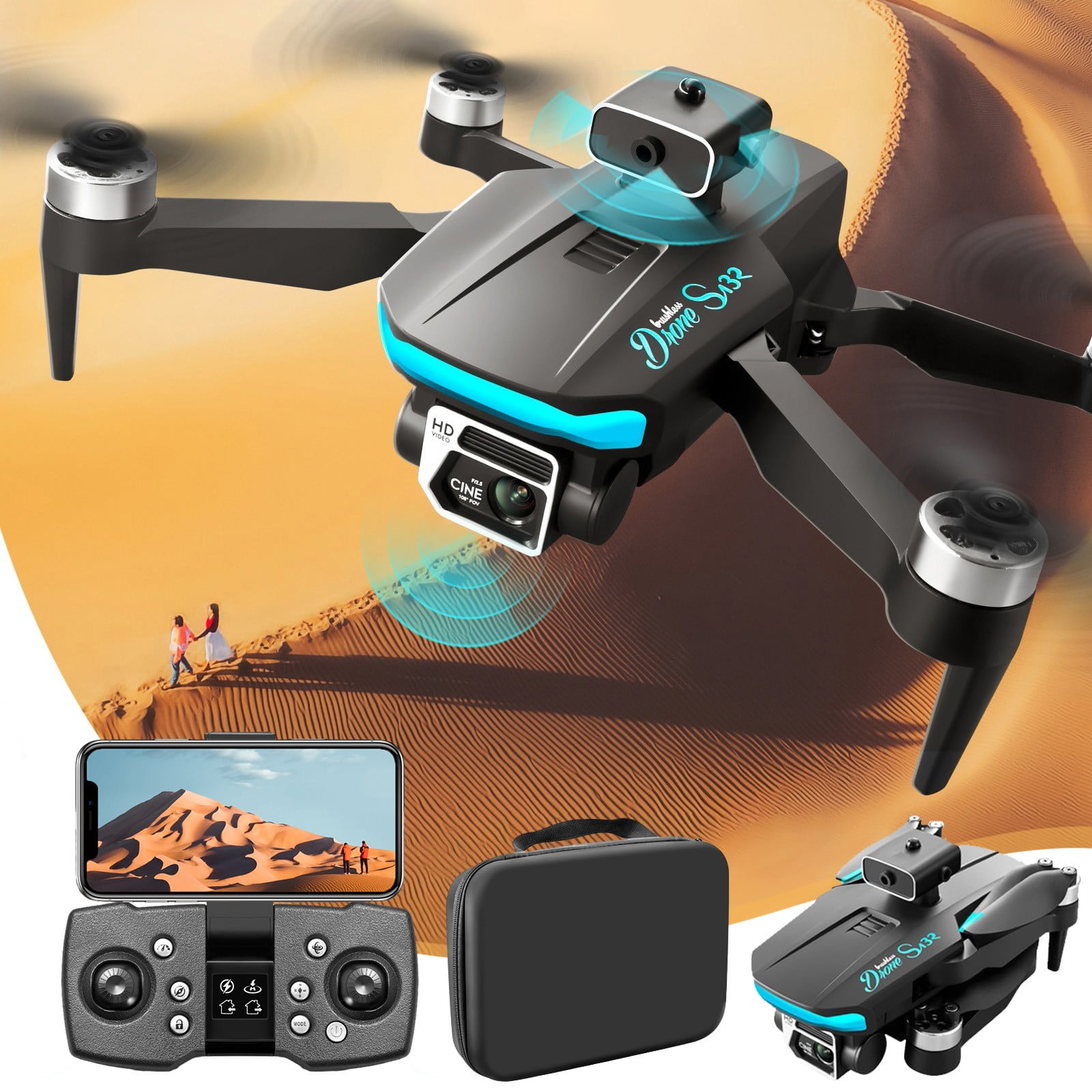 ZROBM Drones with Camera for Adults 4k, Mini FPV RC Gps Drone Clearance ...