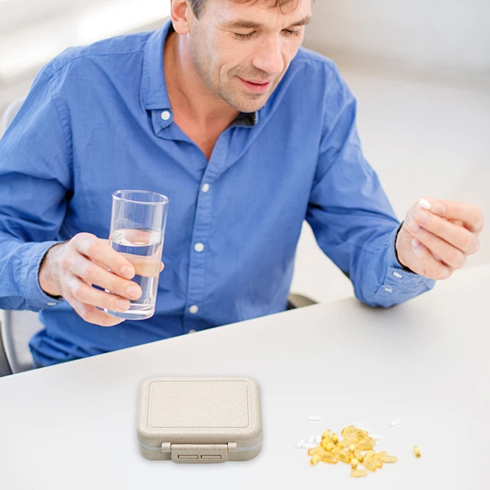 ZROBM Pill Organizer, Pill Box, Pill Container, Pill Case, Pill Storage ...