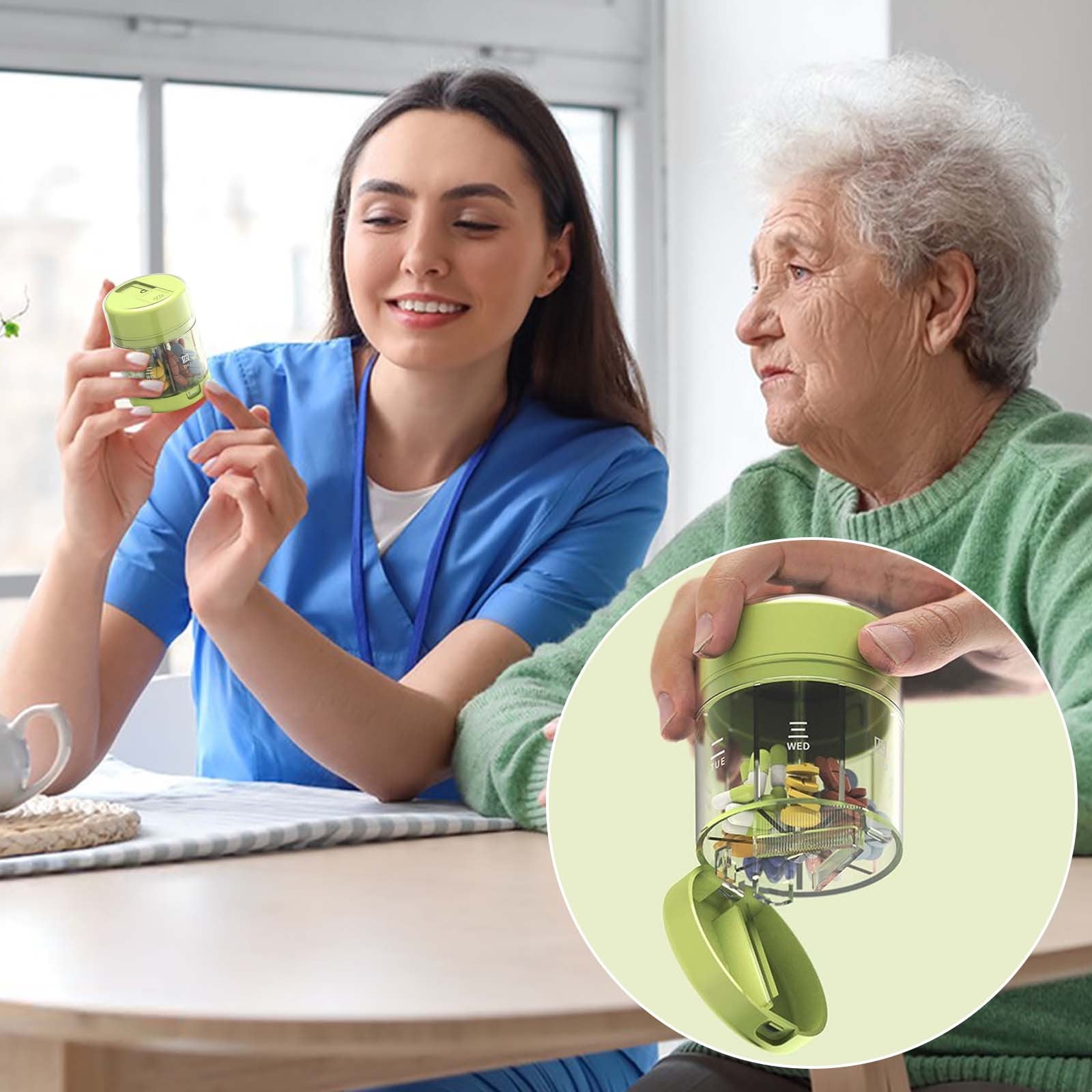 ZROBM Pill Organizer, Pill Box, Medicine Pill Organizer, Travel Pill ...